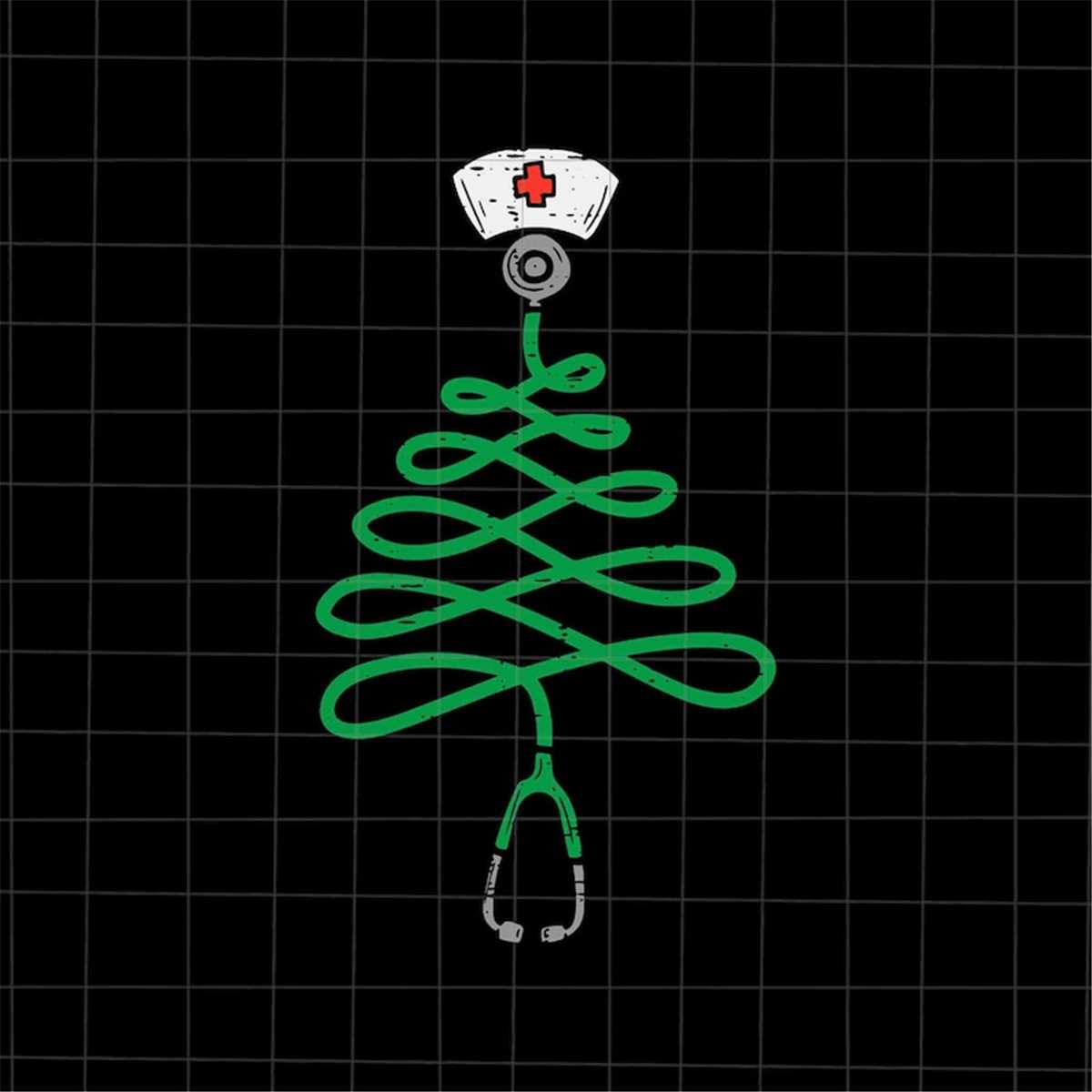 Christmas Stethoscope Tree Svg, Nurse Christmas Svg, Nurse X | Inspire ...