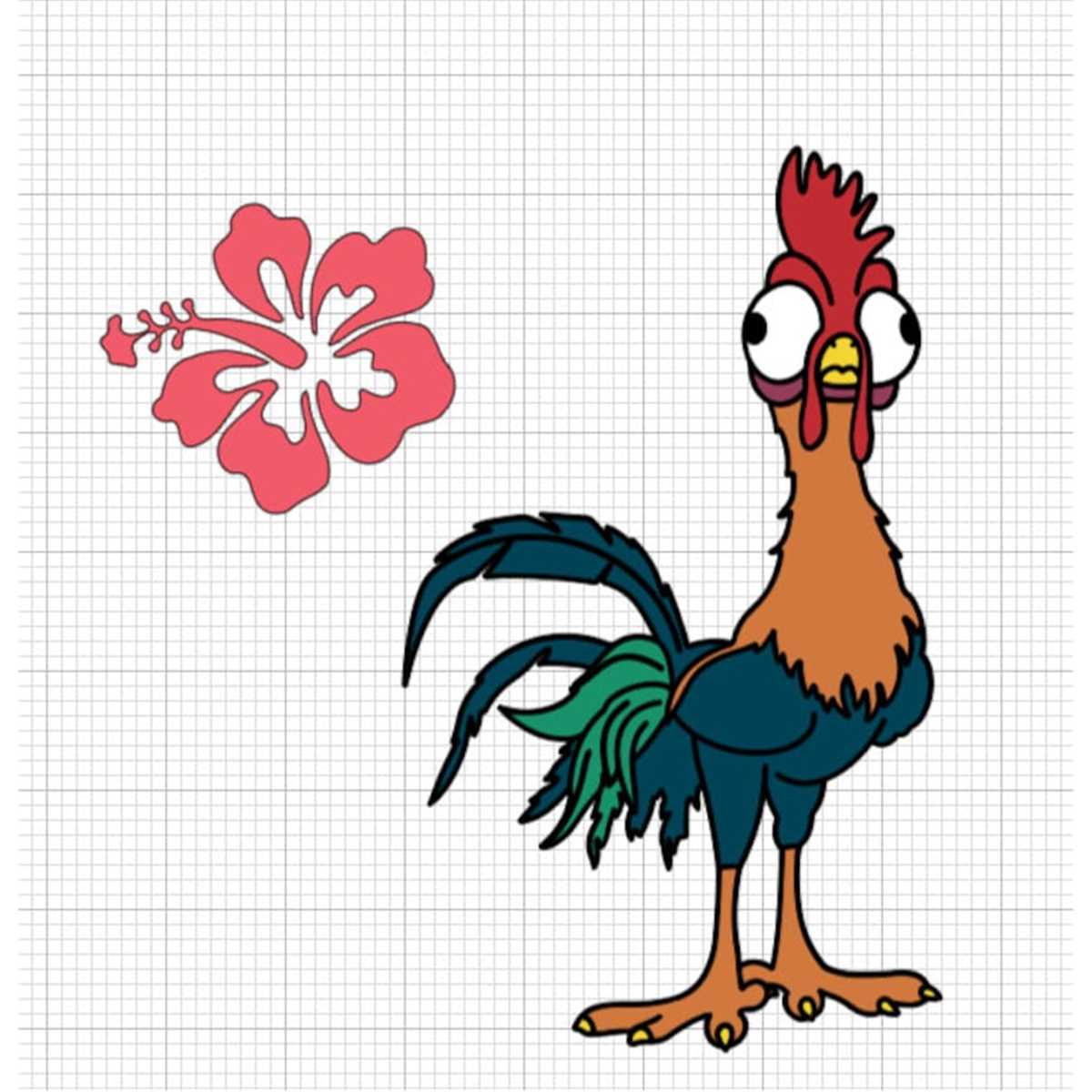hei hei svg, chicken svg, moana svg, heihei svg, flower svg, | Inspire ...