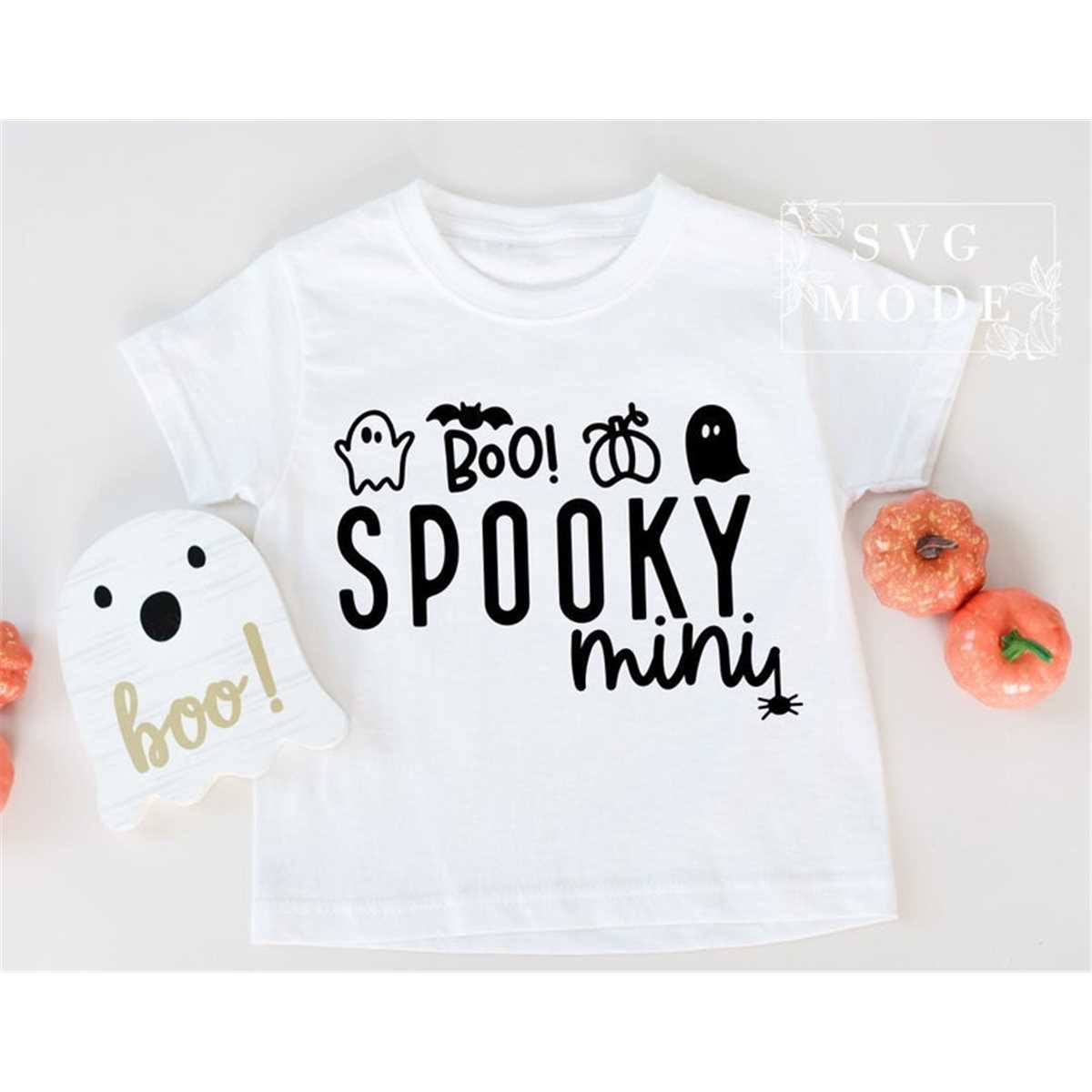 Spooky Mini SVG PNG, Baby Ghost Svg, Toddler Spooky Svg, Kid - Inspire ...