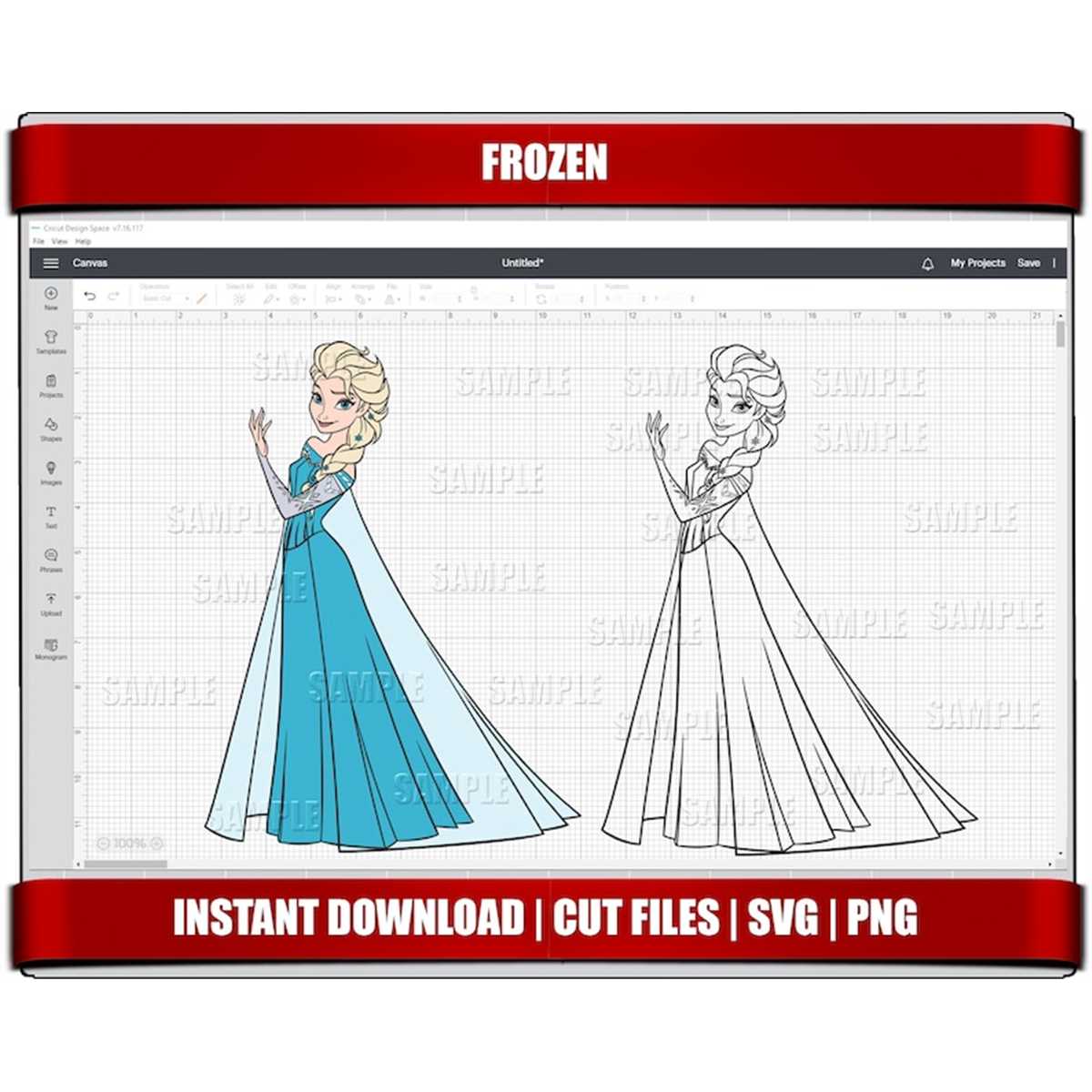 frozen svg, frozen clipart, princess elsa anna svg for cricu | Inspire ...