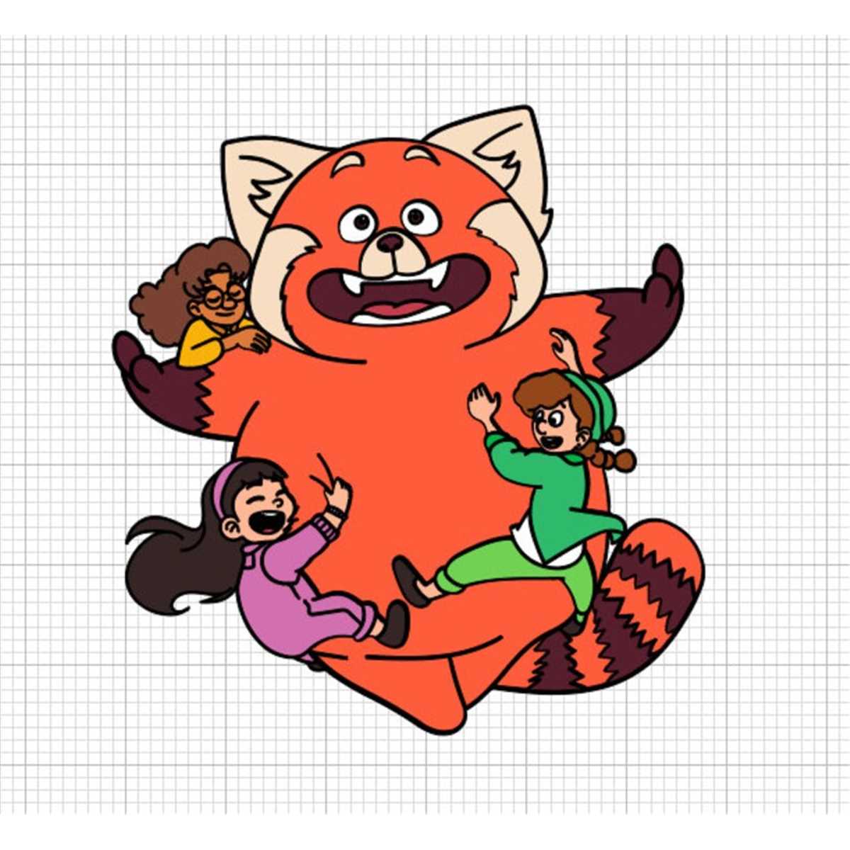 turning red svg, red panda svg, mei lee svg, mei lee and fri | Inspire ...