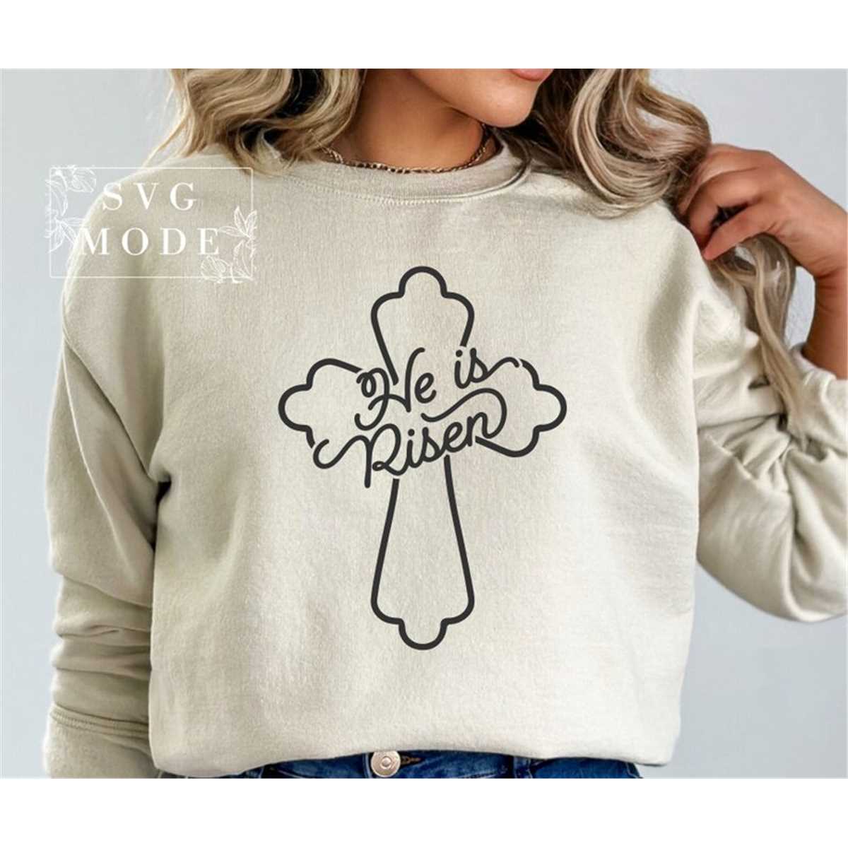 He is Risen SVG PNG PDF, Easter Cross Svg, Easter Svg, Chris | Inspire ...