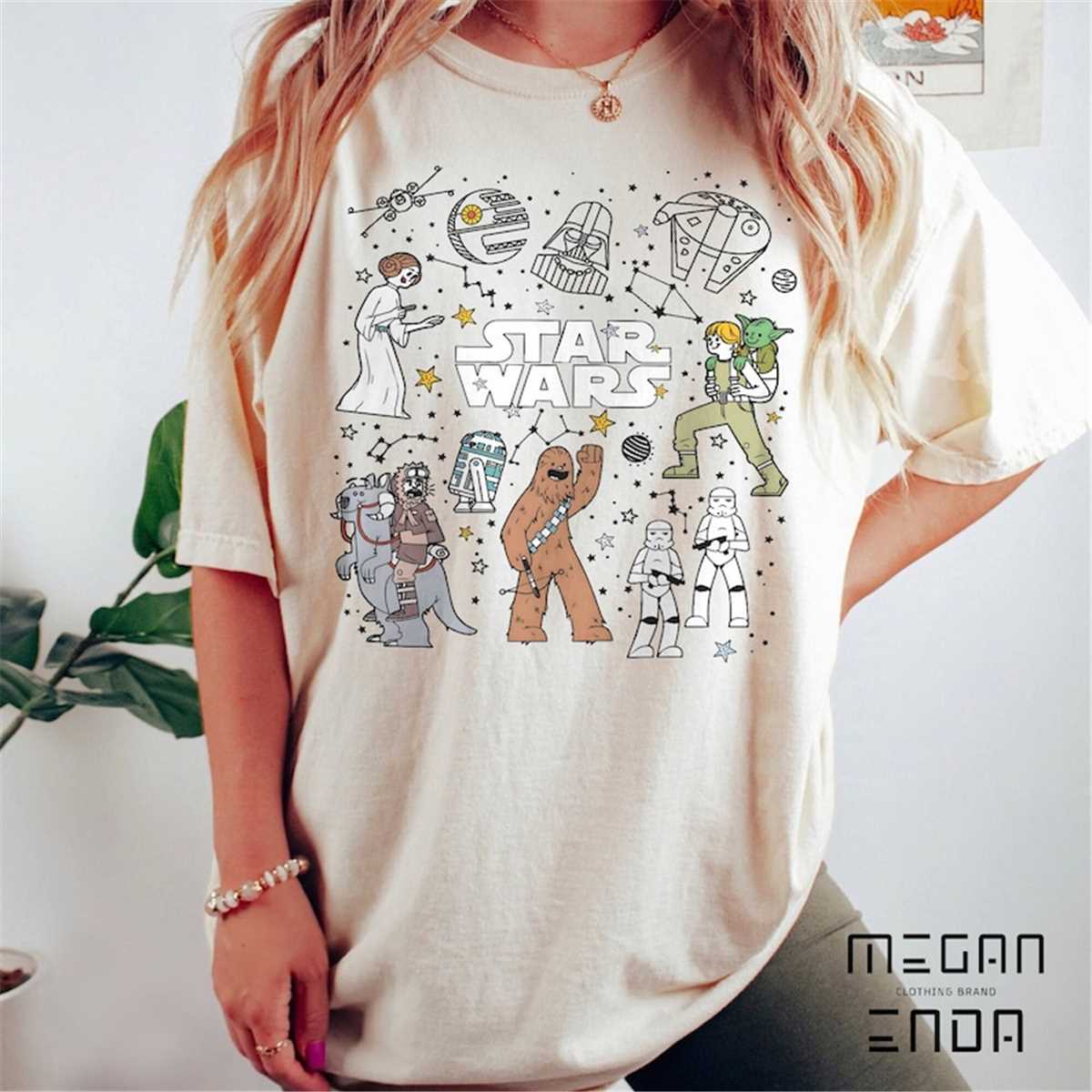 Retro Disney Star Wars Characters Group Shot Constellation D - Inspire ...