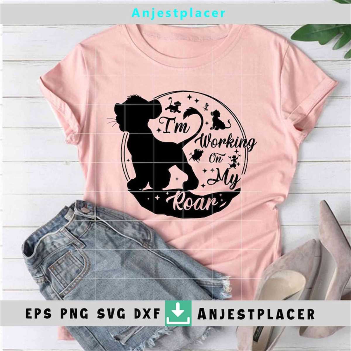 I'm Working On My Roar Svg, Cartoon Svg, Cricut File, Clipar | Inspire ...