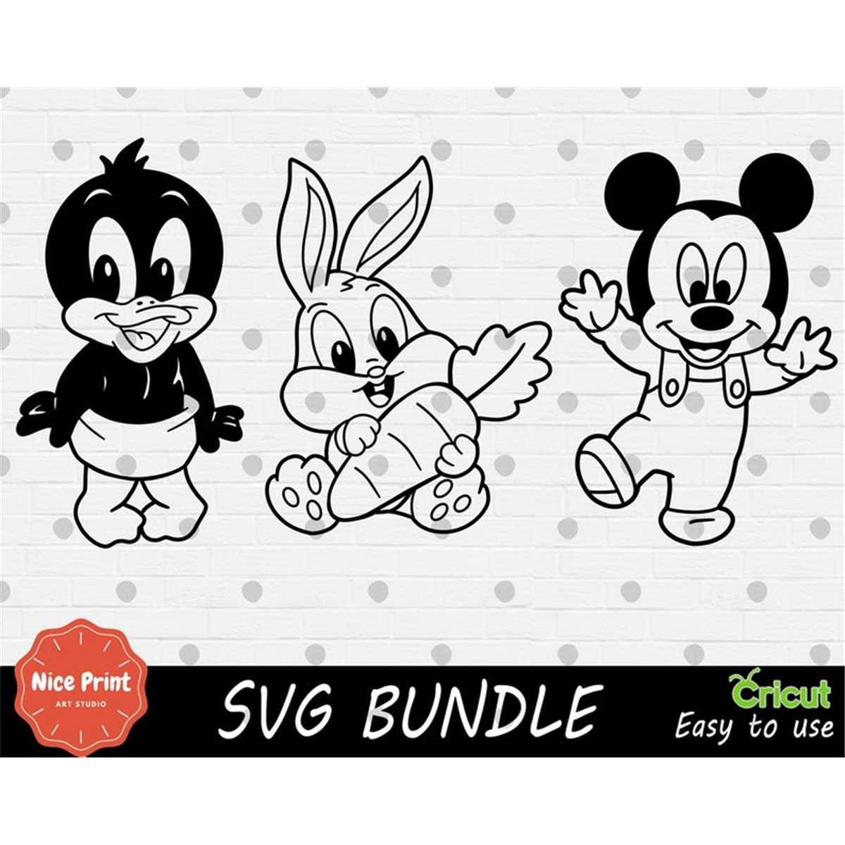 Outline Cartoons Babies SVG Bundle - Cricut SVG - SVG Cut Fi | Inspire ...