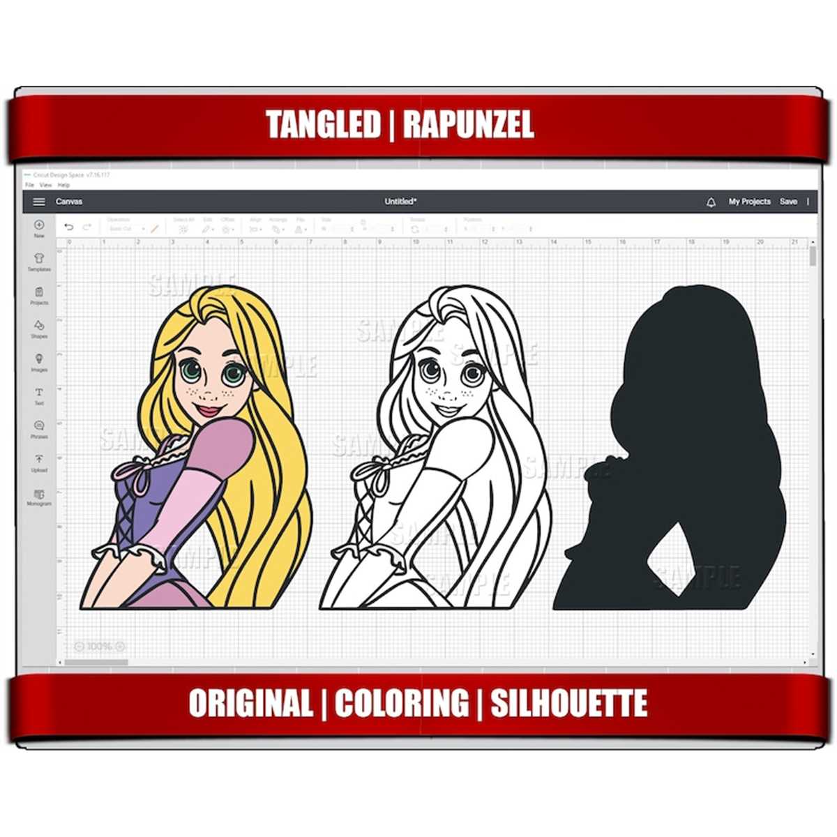 tangled svg, rapunzel princess svg, clipart png instant down | Inspire ...