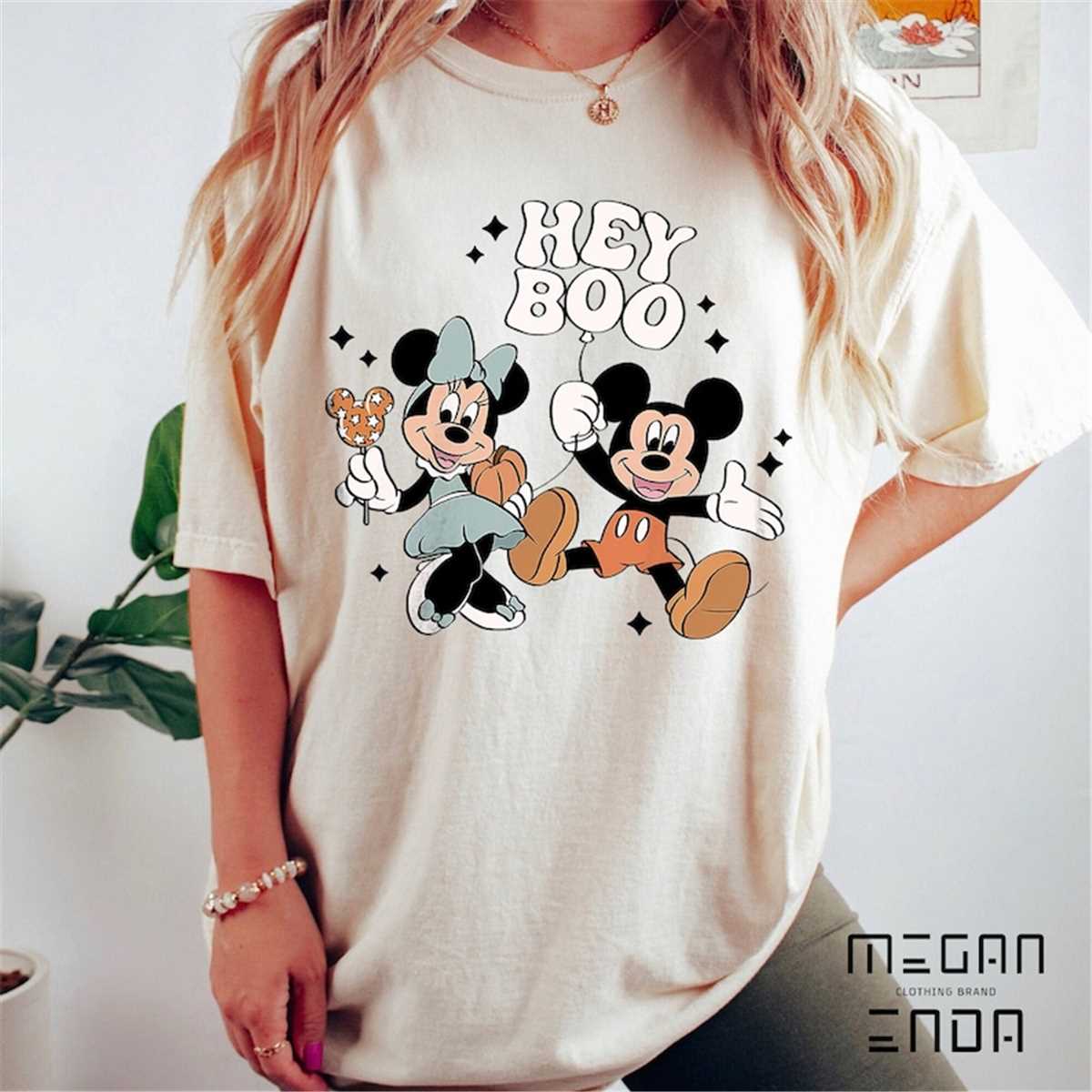 Vintage Disney Hey Boo Mickey Minnie Halloween Shirt, Disney | Inspire ...