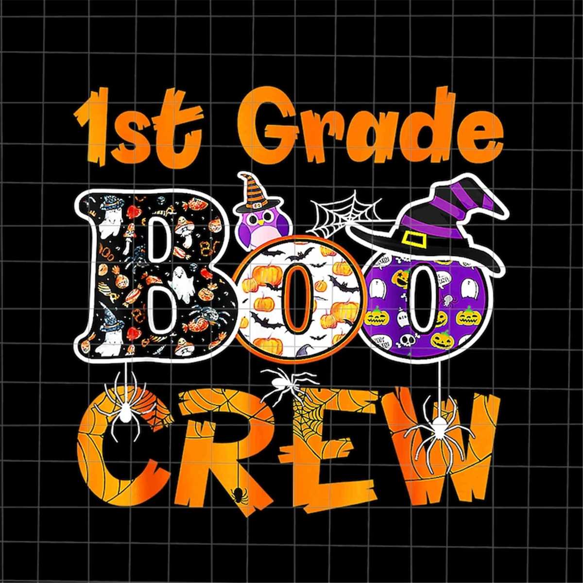 1st Grade Boo Crew Png, Teacher Student Halloween Png, 1st G | Inspire ...