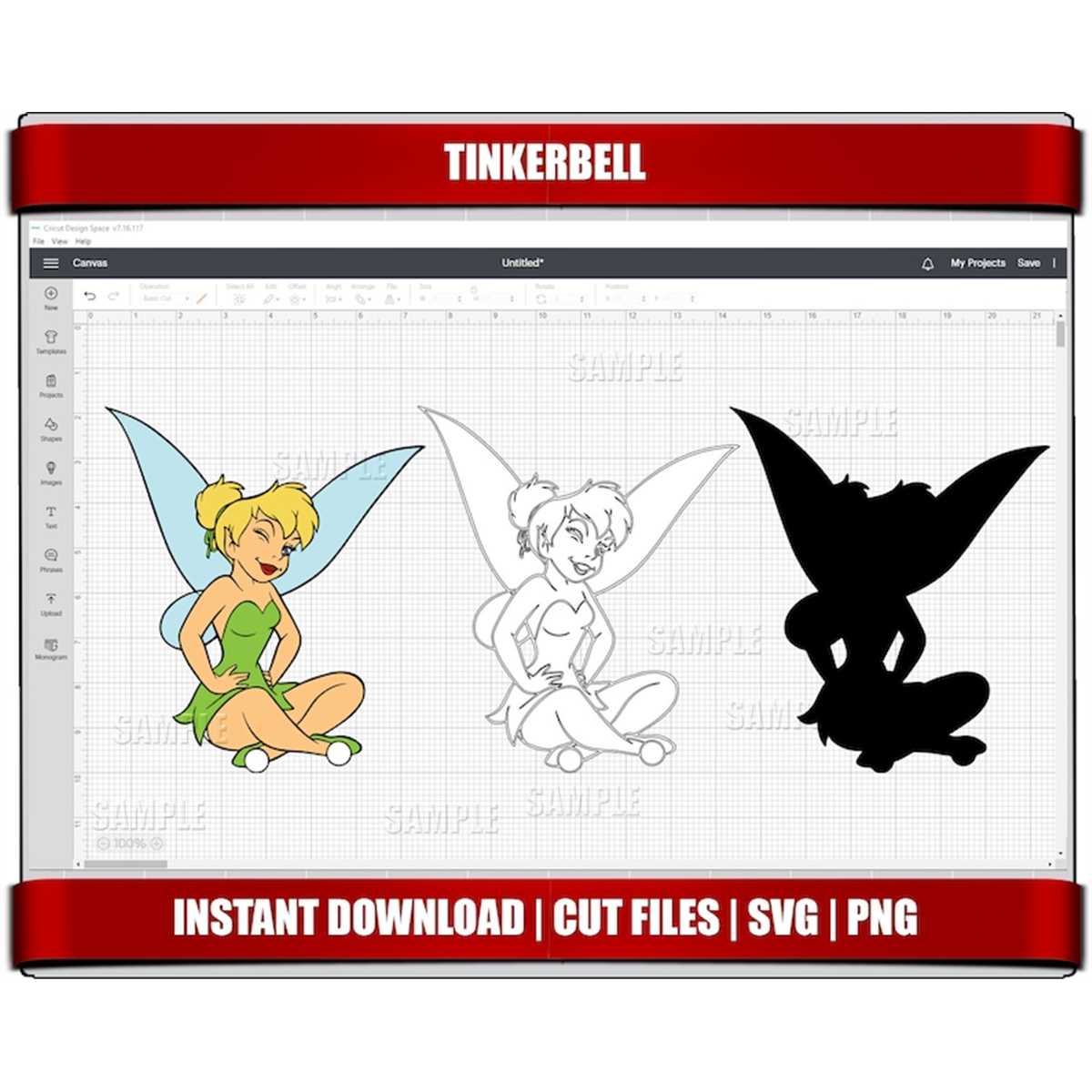 tinkerbell svg, tinkerbell clipart, cricut cut files, silhou - Inspire ...