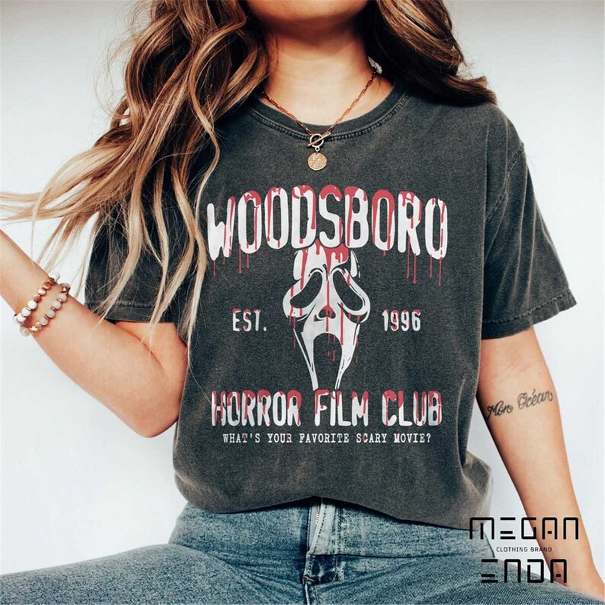 Woodsboro Horror Club Comfort Colors Shirt, Horror Film Club | Inspire ...