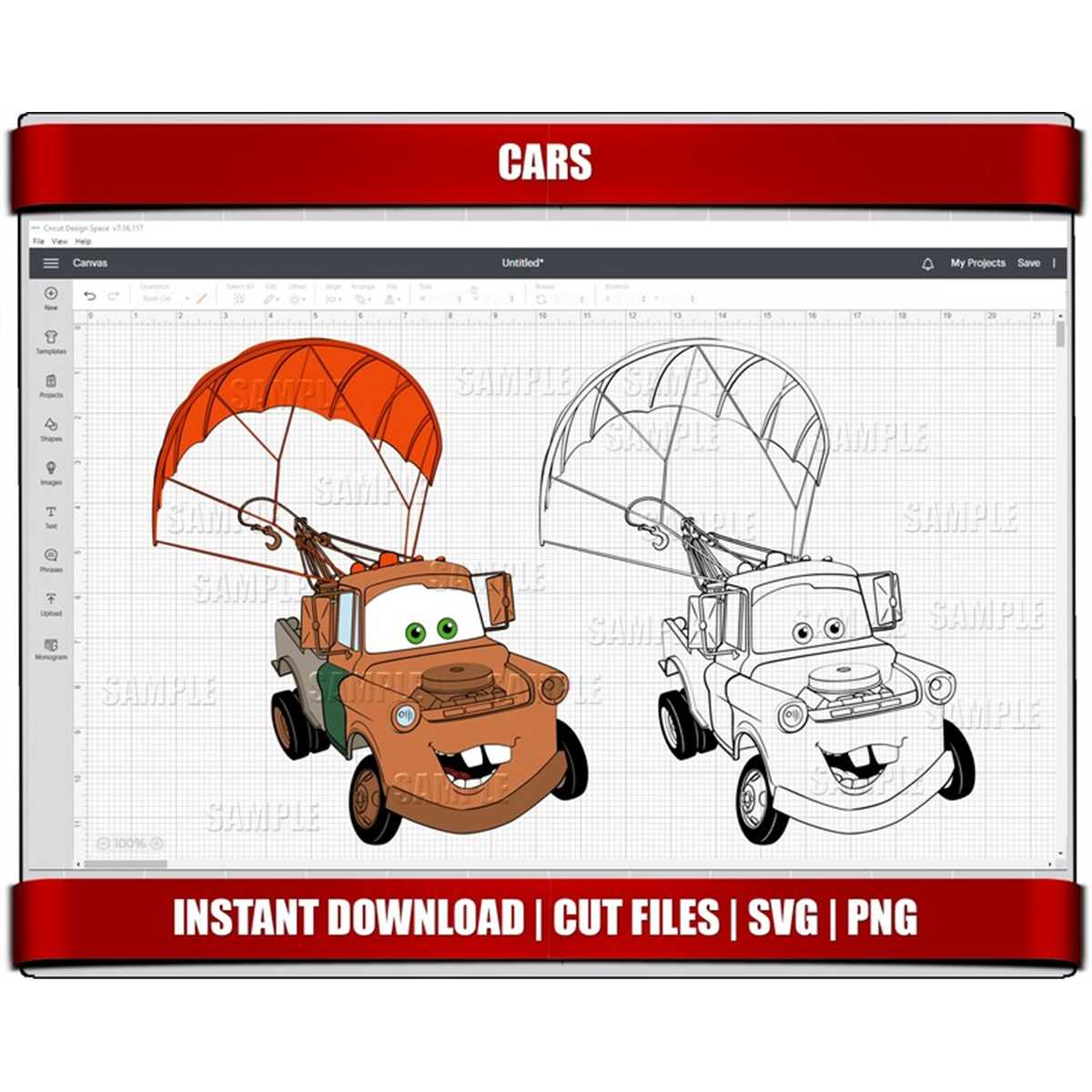 tow mater svg cars svg png clipart, lighting mcqueen instant - Inspire ...