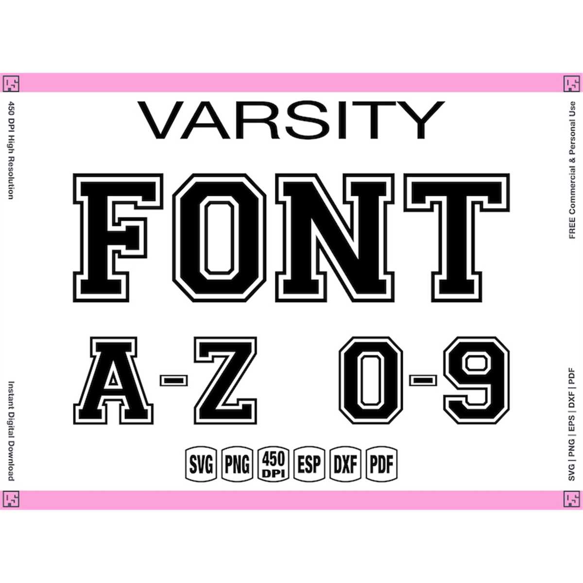 Varsity Font Svg, Sport Font, College Font Svg, University f - Inspire ...