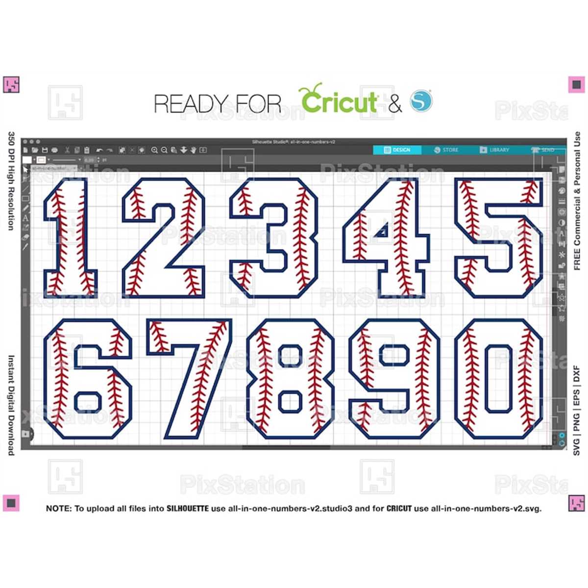 Four Layers Baseball Alphabet V2 Letters and Numbers With St | Inspire ...