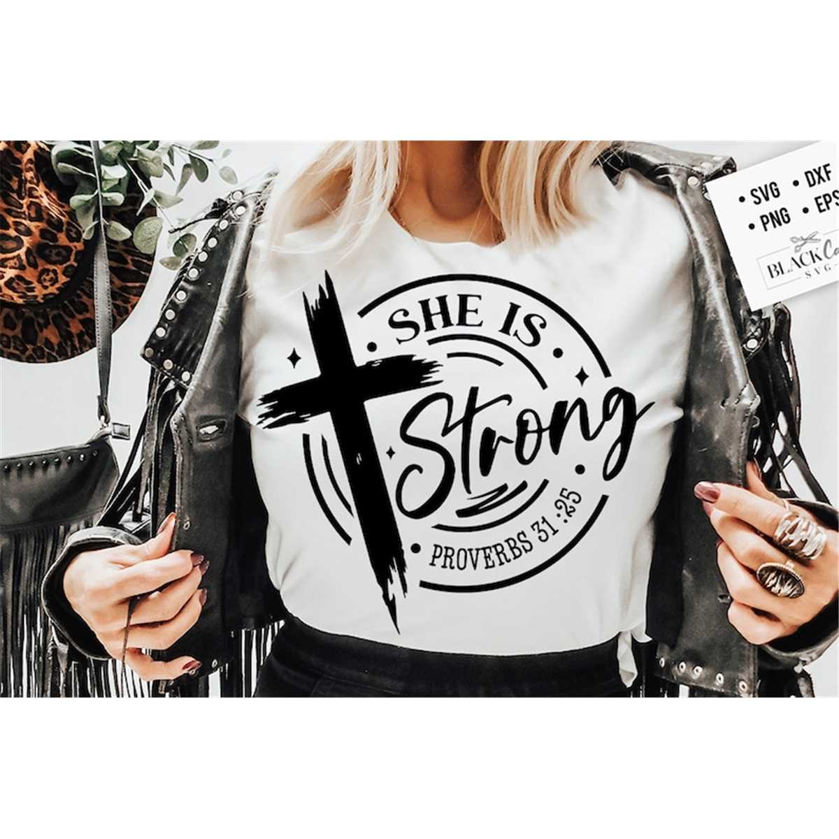 She is strong svg, Christian woman svg, Faith svg, Cross svg | Inspire ...