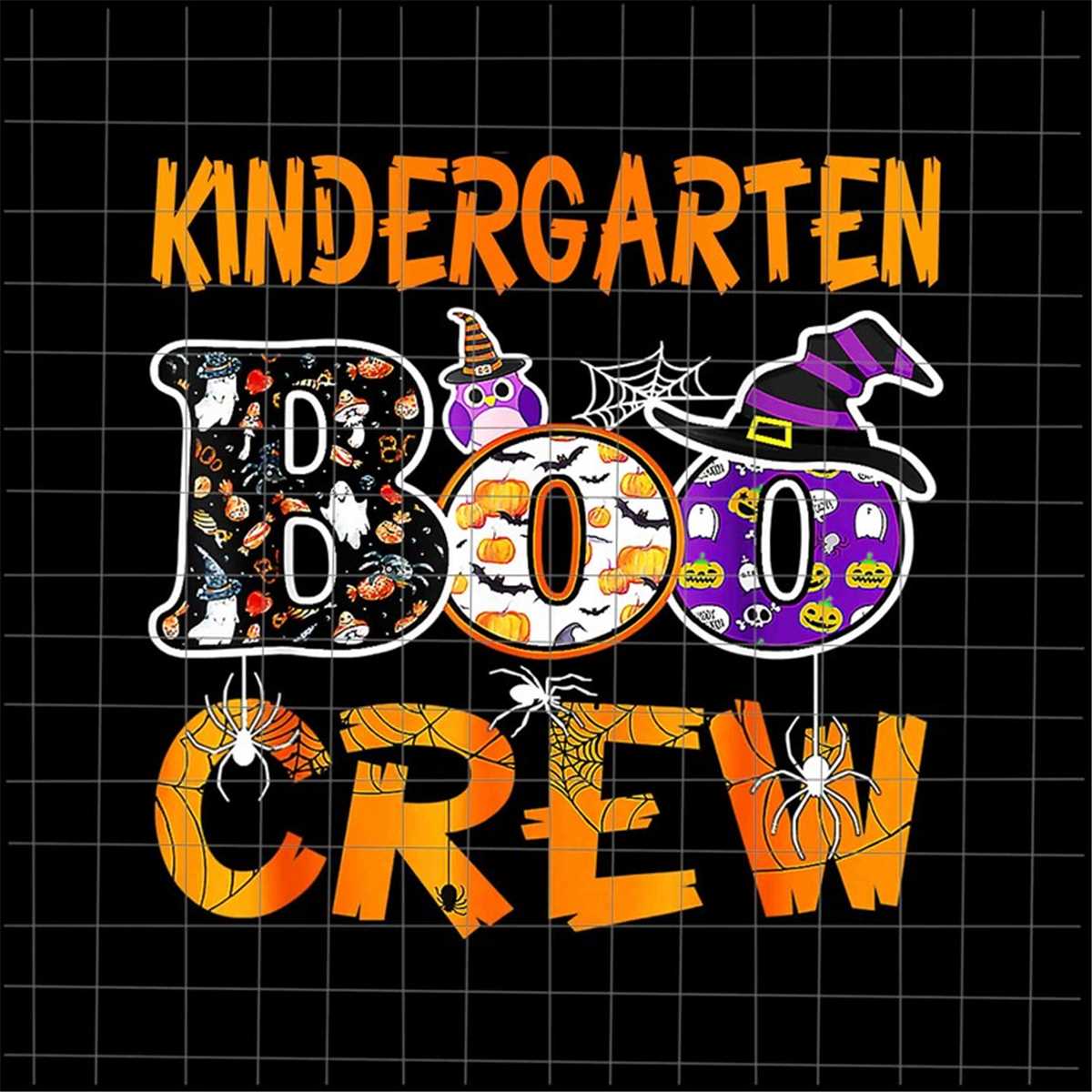 Kindergarten Boo Crew Png, Teacher Student Halloween Png, Ki - Inspire ...