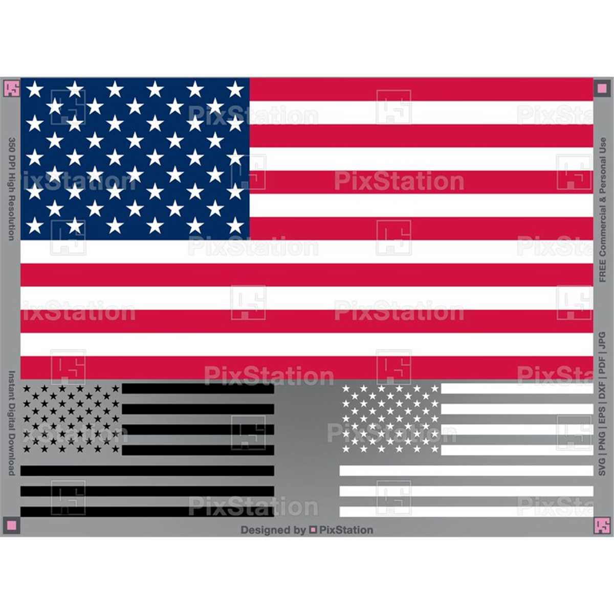 Layered US Flag Svg Dxf Png Pdf Jpg, American Flag Svg, 4th | Inspire ...