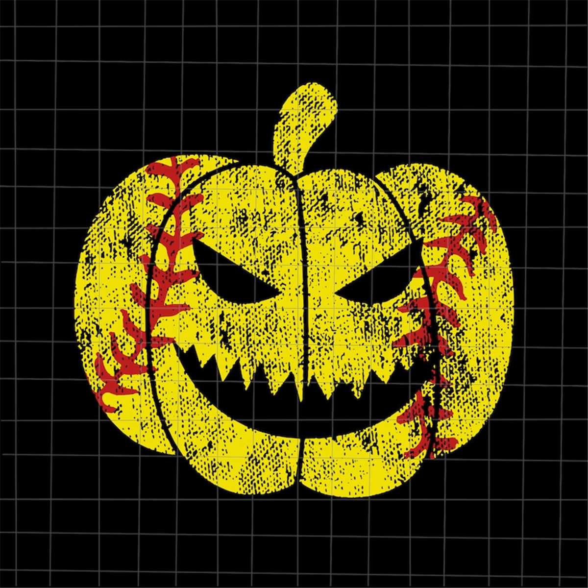 Pumpkin Scary Baseball Svg, Softball Player Scary Pumpkin Sv | Inspire ...