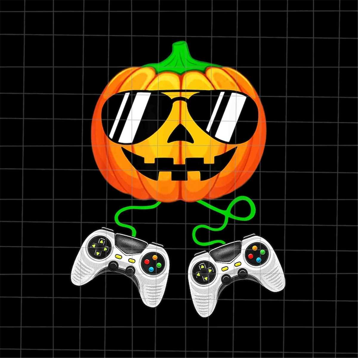 Pumpkin Gaming Halloween Png, Gamer Pumpkin Halloween Png, G | Inspire ...