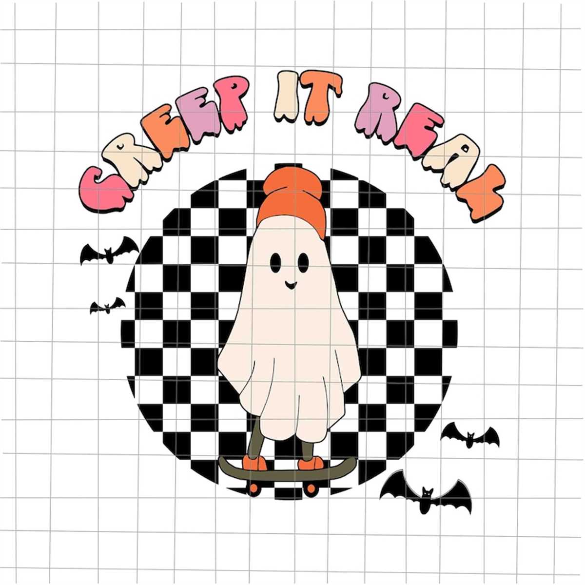 Creep It Real Ghost Halloween Svg, Funny Ghost Halloween Svg | Inspire ...