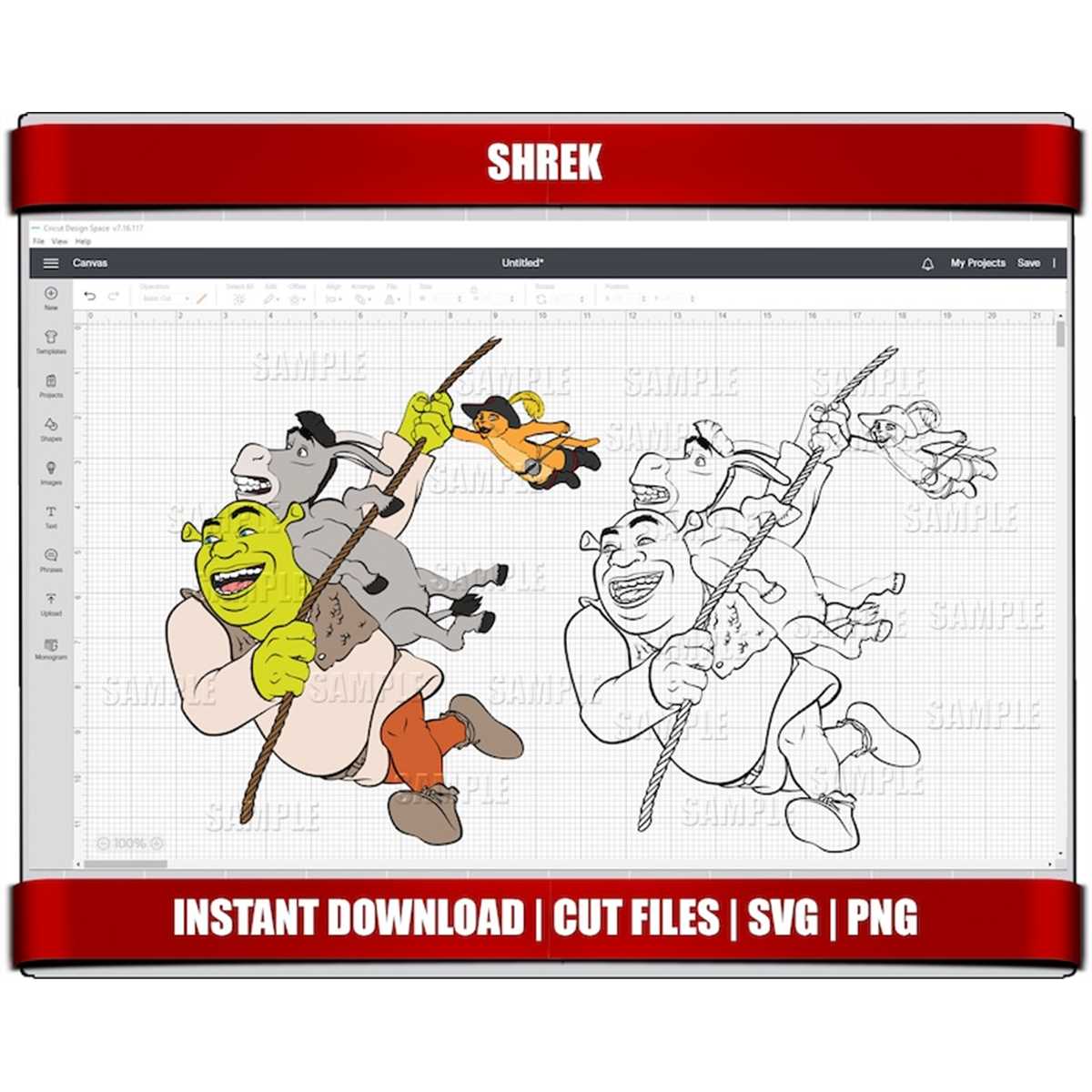 shrek svg, shrek png clipart, shrek birthday svg for cricut - Inspire ...