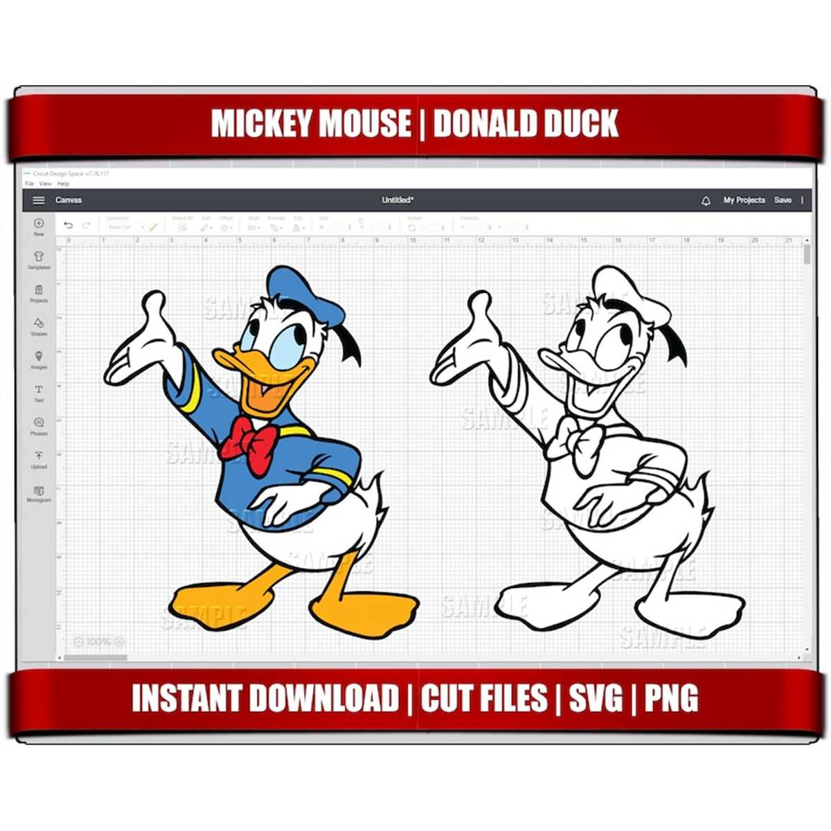 donald duck svg, mickey mouse svg, instant download, cricut | Inspire ...
