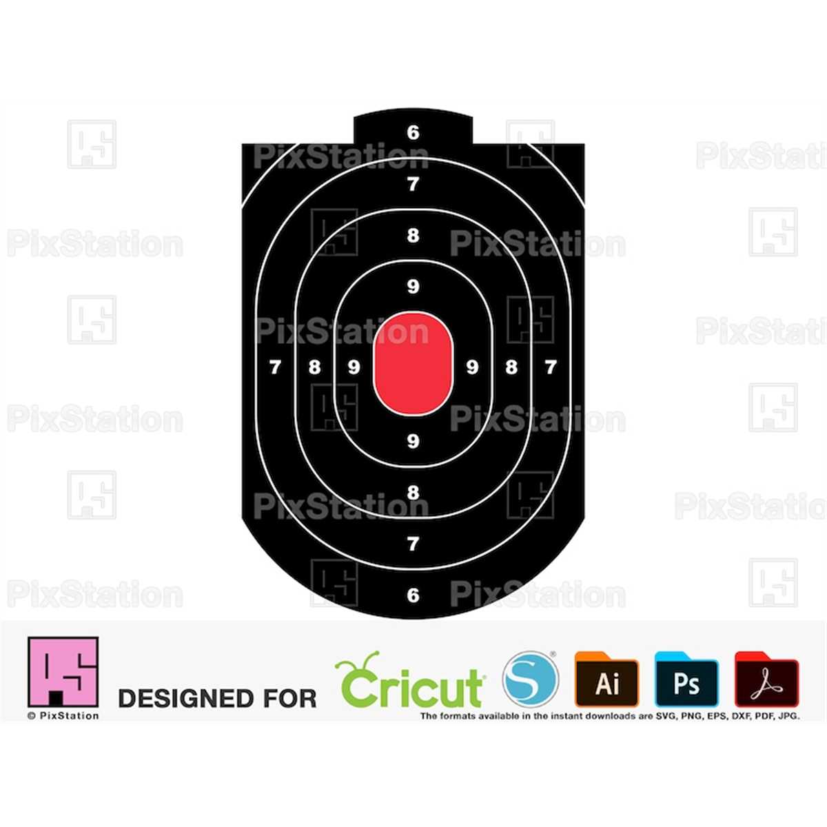 Law Enforcement Target svg, 12x18, Target shooting, Printabl | Inspire ...