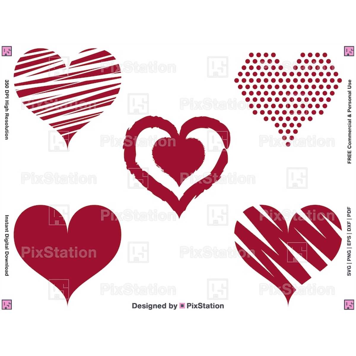 pink heart clipart - Inspire Uplift