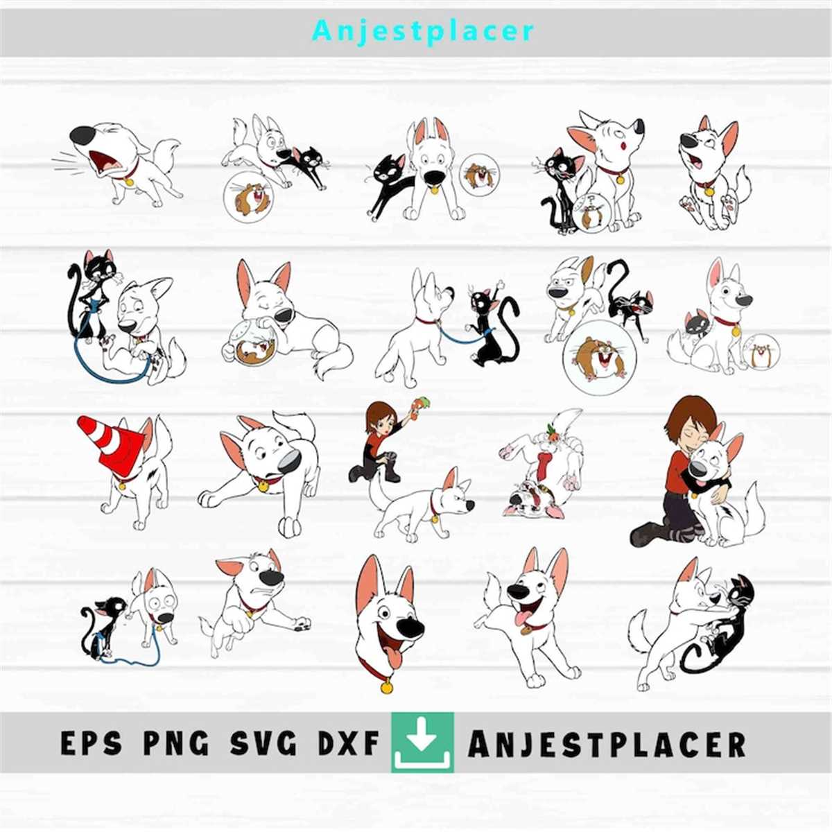 dog Svg, Cartoon Svg, Bundle, Cricut File, Clipart, Svg, Png | Inspire ...