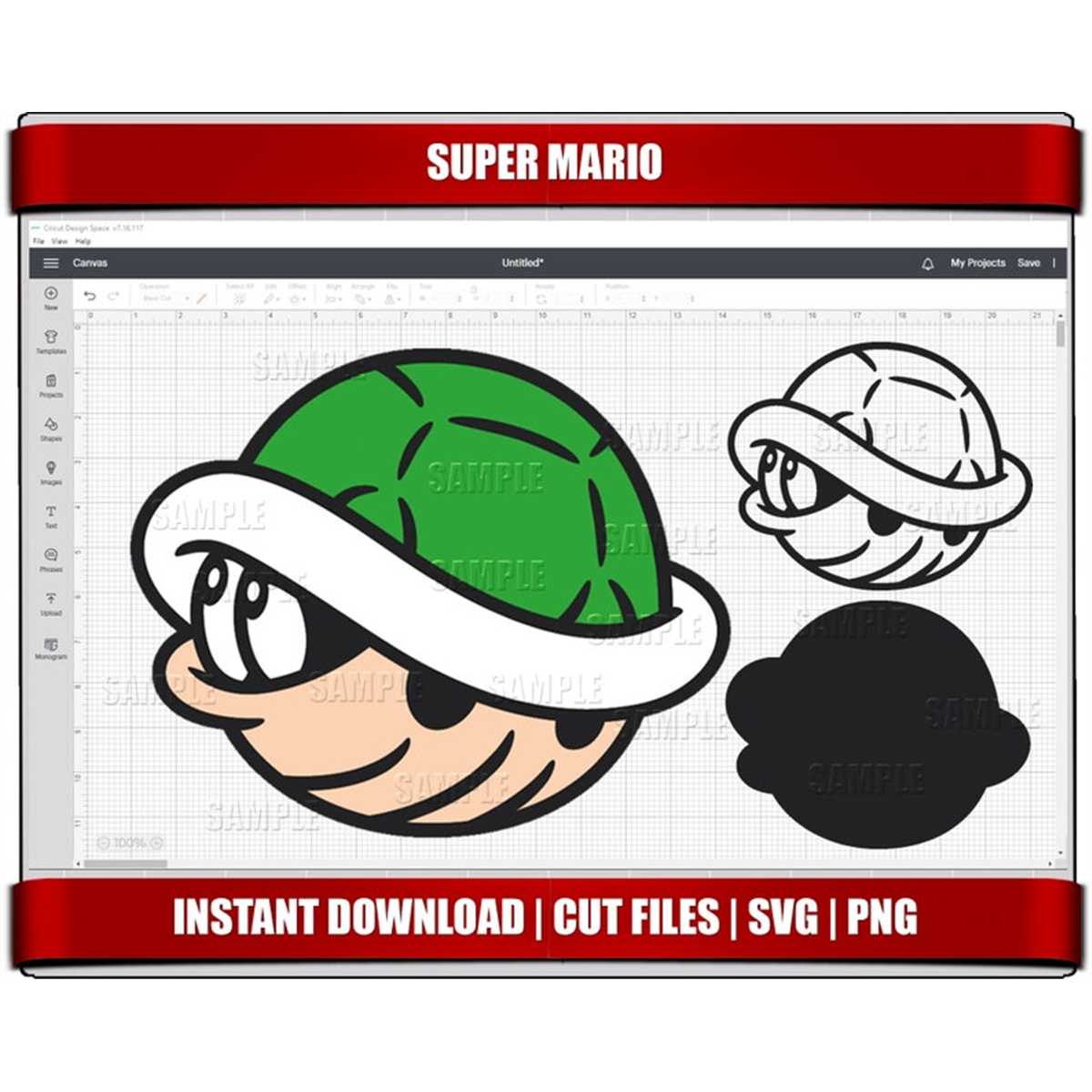mario svg, mario png clipart, shell svg mario birthday svg f - Inspire ...