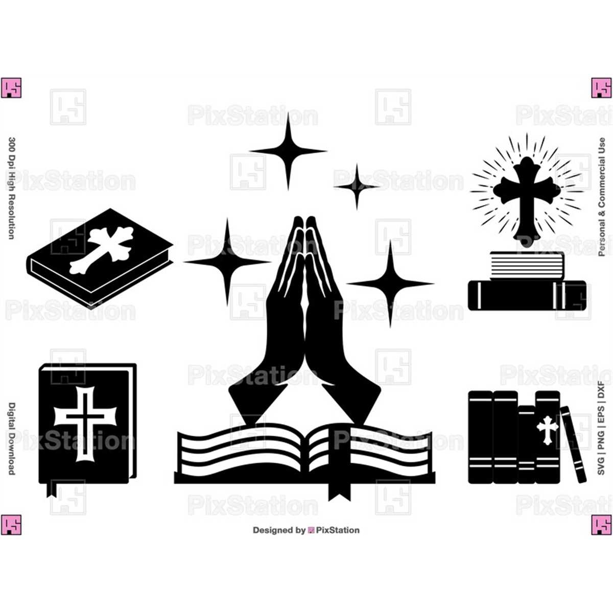 Open Bible Svgs - Religious Designs | Inspire Uplift