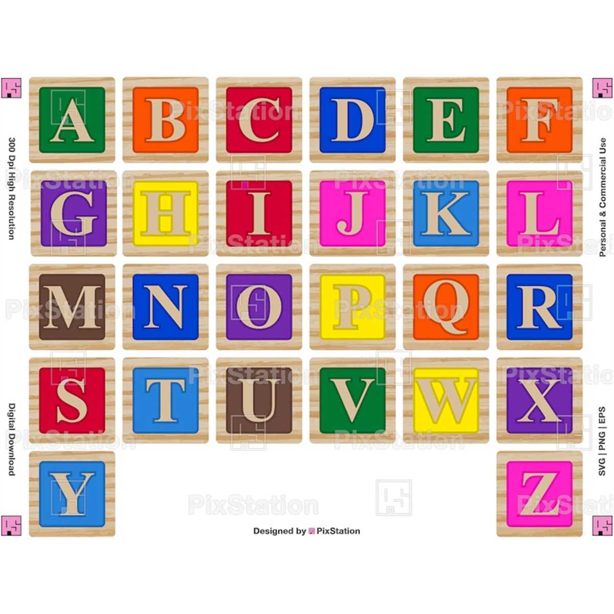 Wooden Alphabet Blocks Svg, Alphabet Building Blocks Svg,Let - Inspire ...