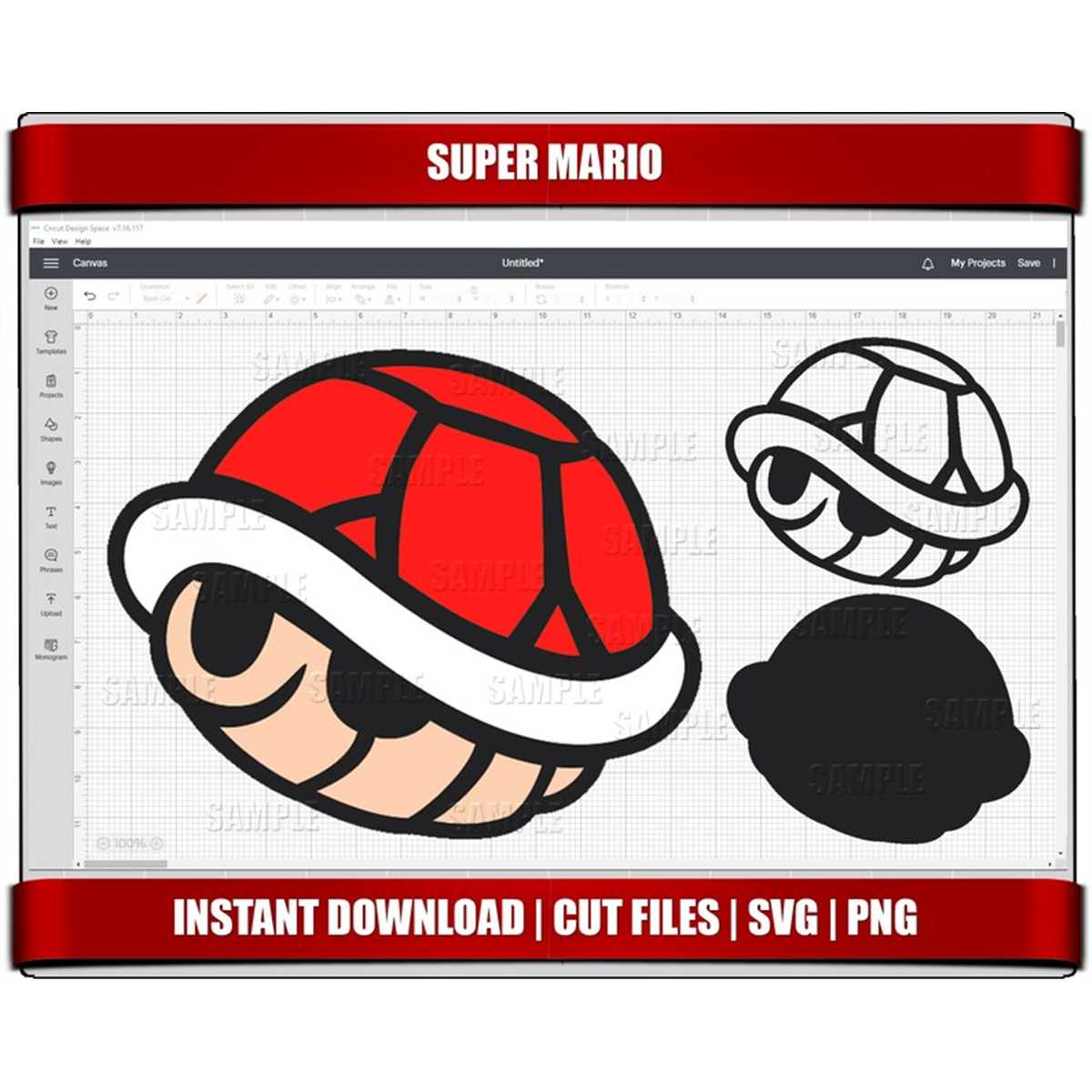 mario svg, mario png clipart, shell svg mario birthday svg f - Inspire ...