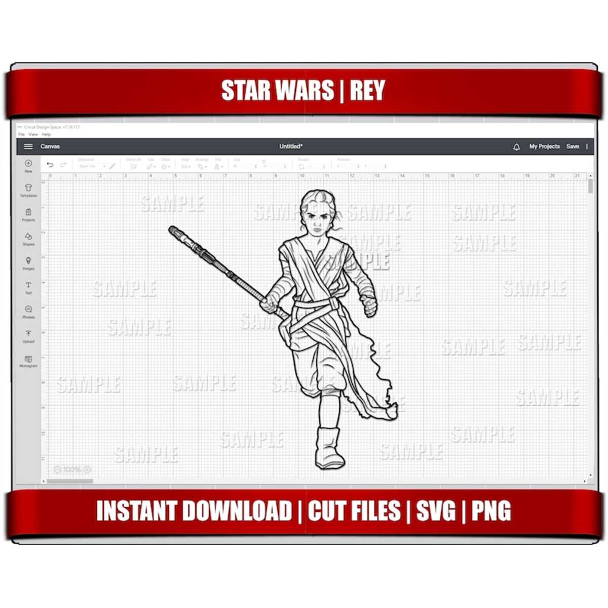 rey svg, star wars svg, star wars clipart png, digital star | Inspire ...