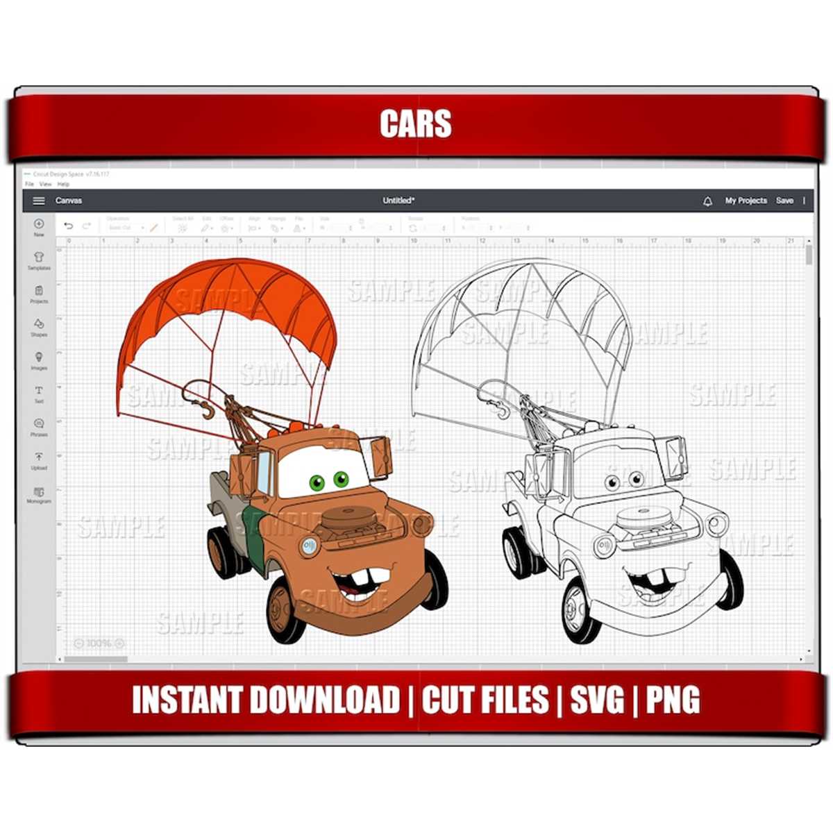 tow mater svg cars svg png clipart, lighting mcqueen instant | Inspire ...