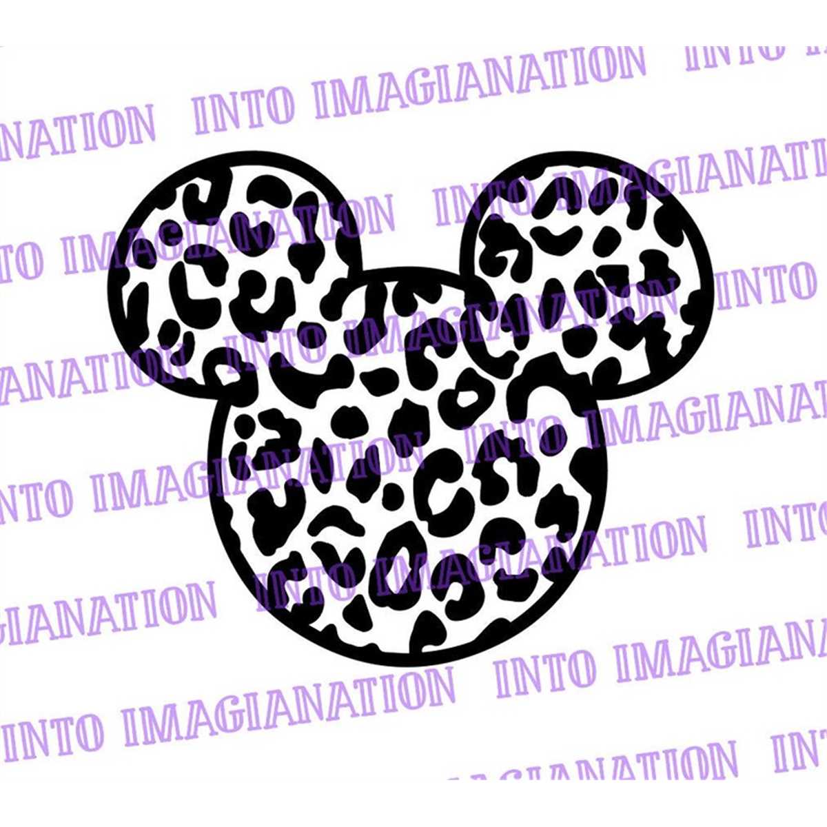 Mickey Leopard Pattern | SVG | PNG | PDF | Digital File | Inspire Uplift