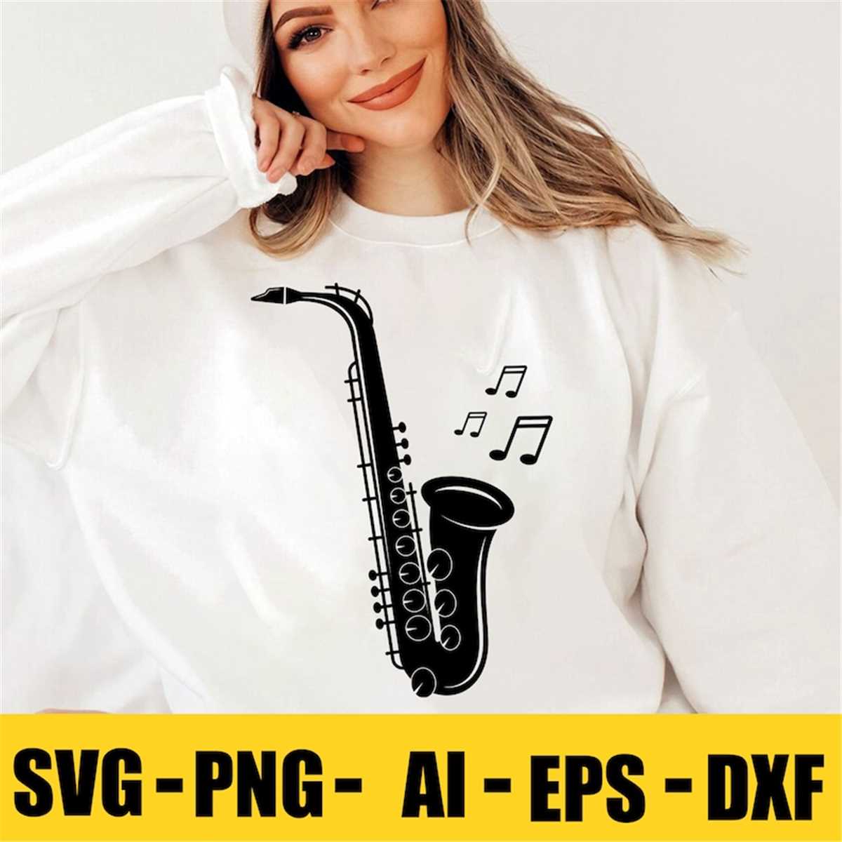 Saxophone Instant Download SVG, PNG, EPS, dxf, Ai digital do | Inspire ...