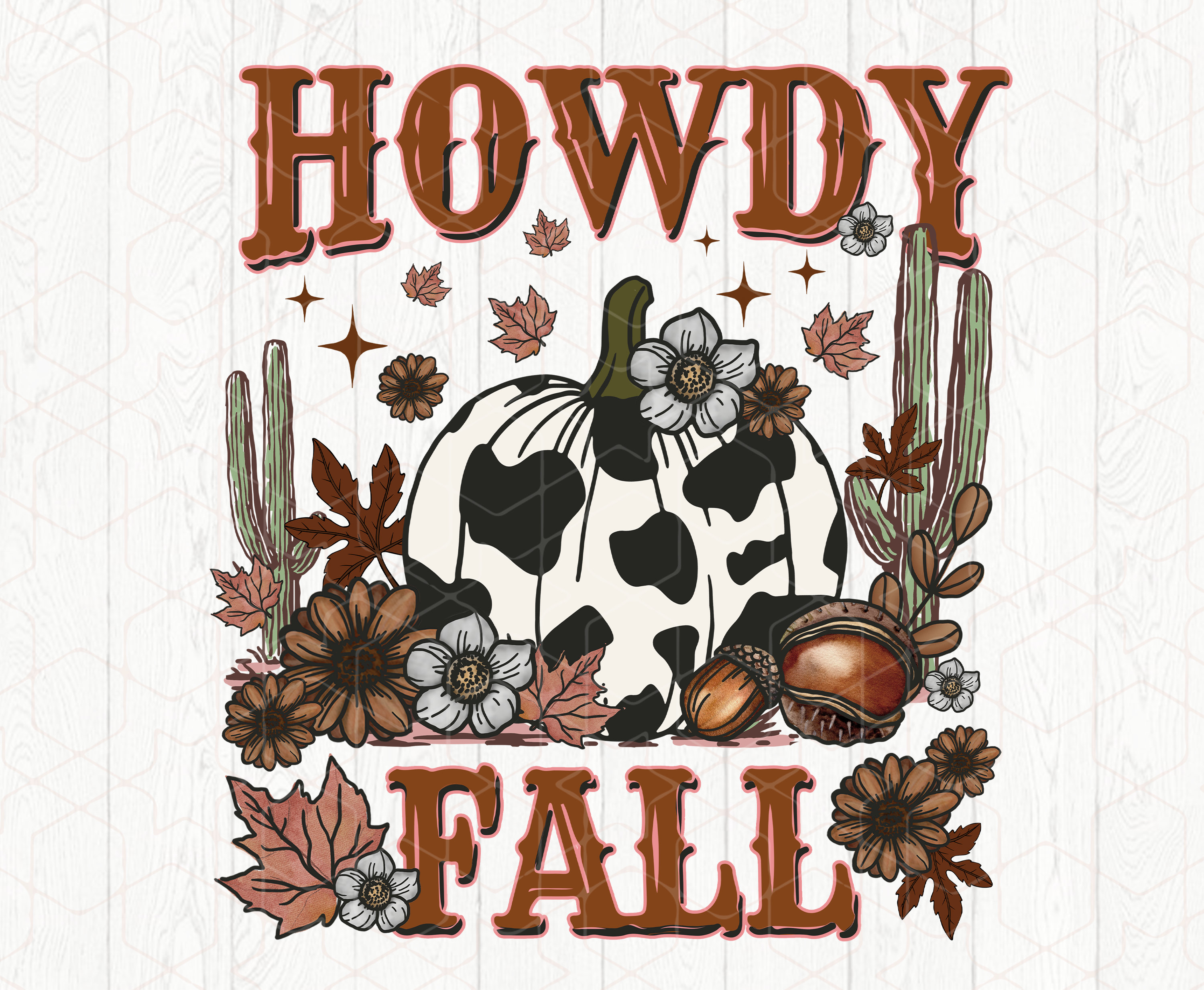 Howdy Fall png, retro fall png, western fall png, western pu | Inspire ...