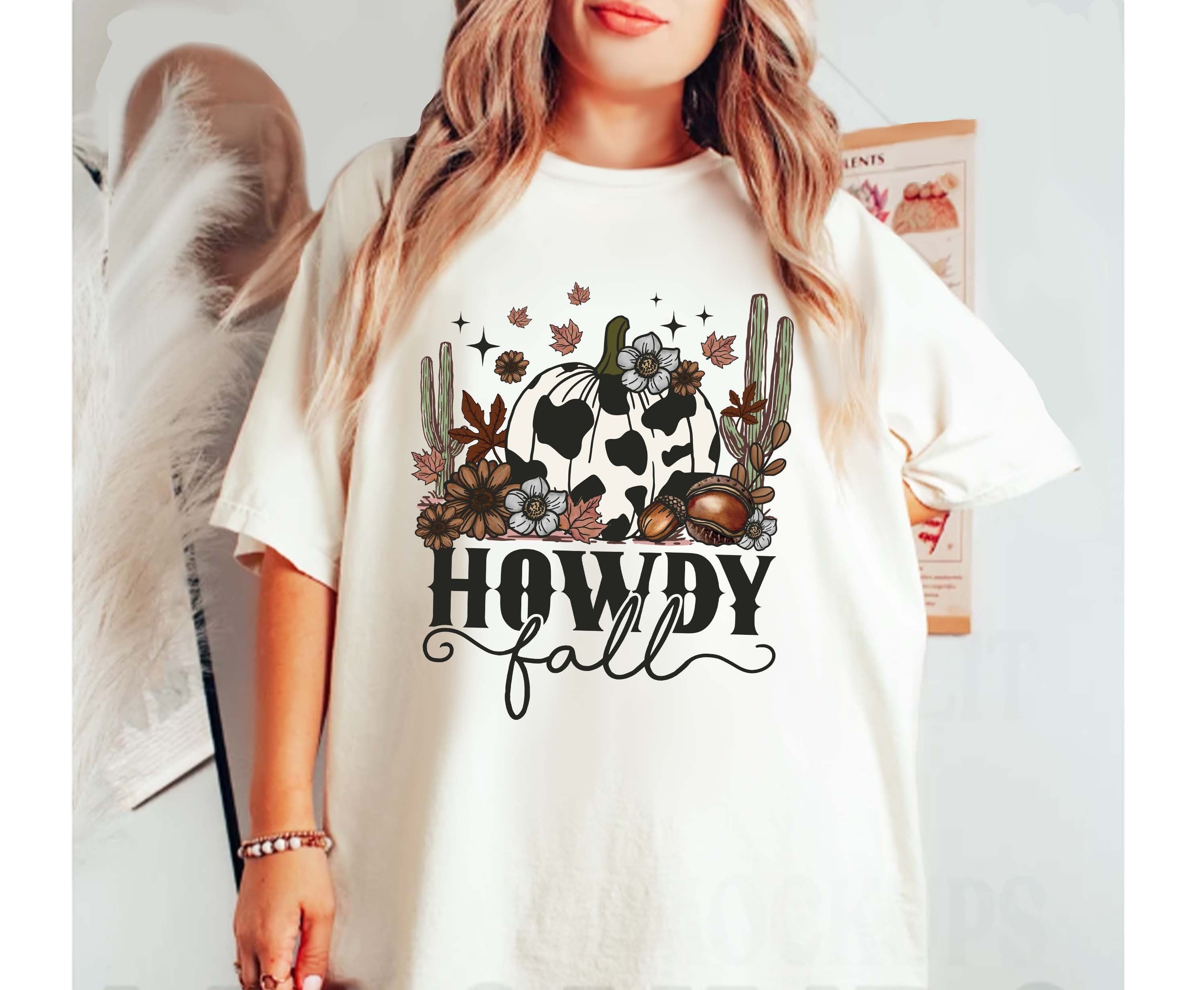 Howdy Fall png, retro fall png, western fall png, western pu | Inspire ...