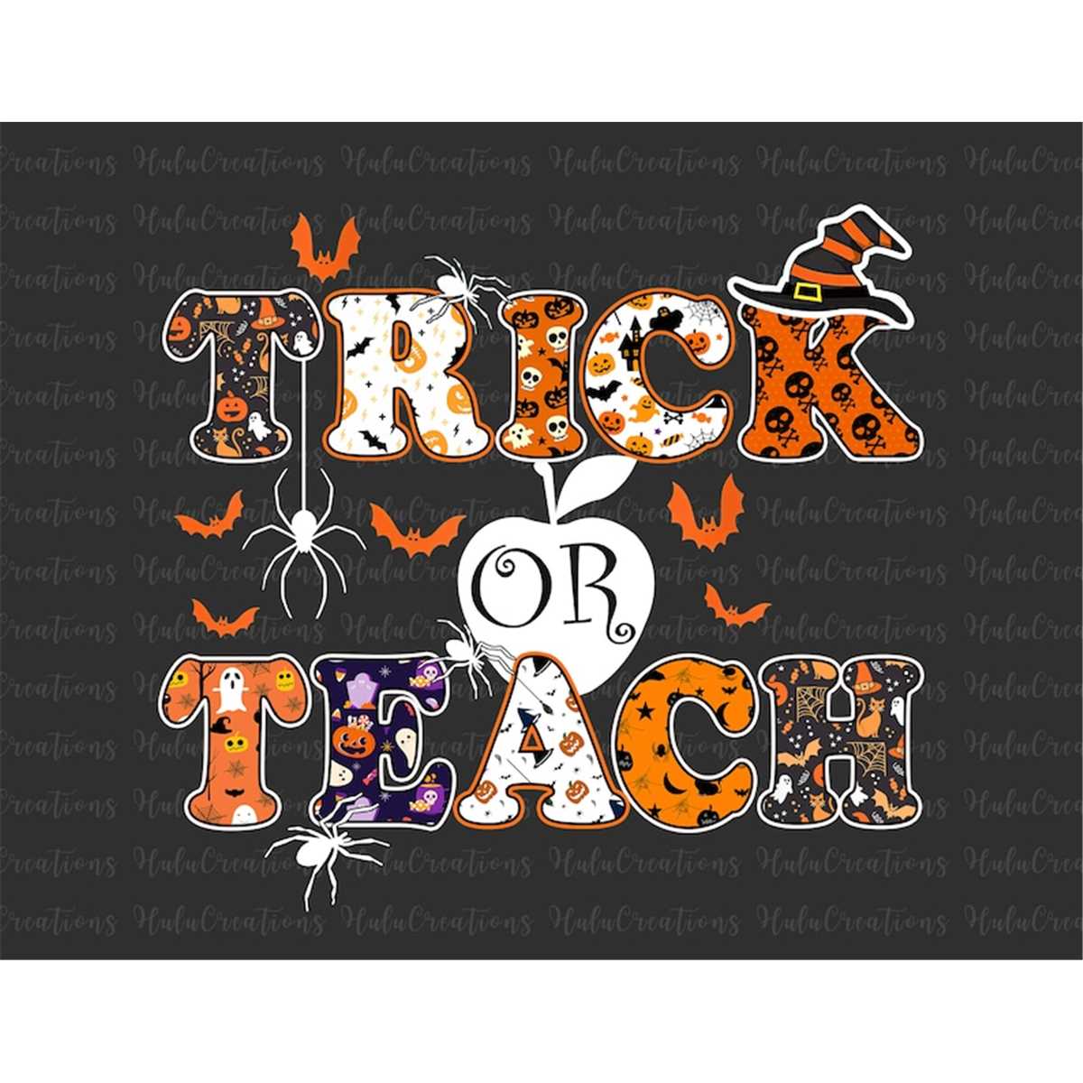 Trick Or Teach Png, Happy Halloween Png, Spooky Vibes Png, W - Inspire ...