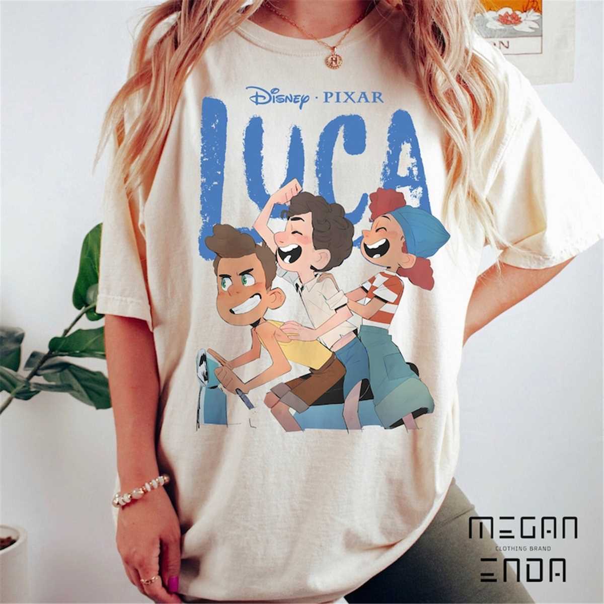 Retro Disney Luca 2021 Comfort Colors Shirt, Luca Characters | Inspire ...