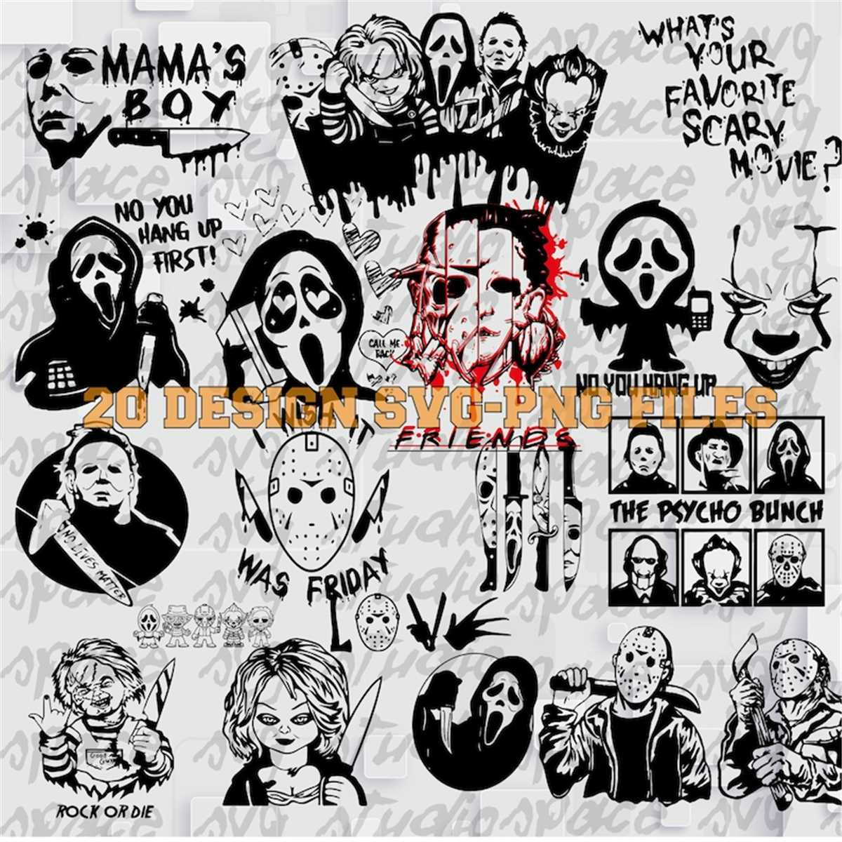 Horror SVG Bundle Halloween Horror SVG Horror Friends svg Ho | Inspire ...