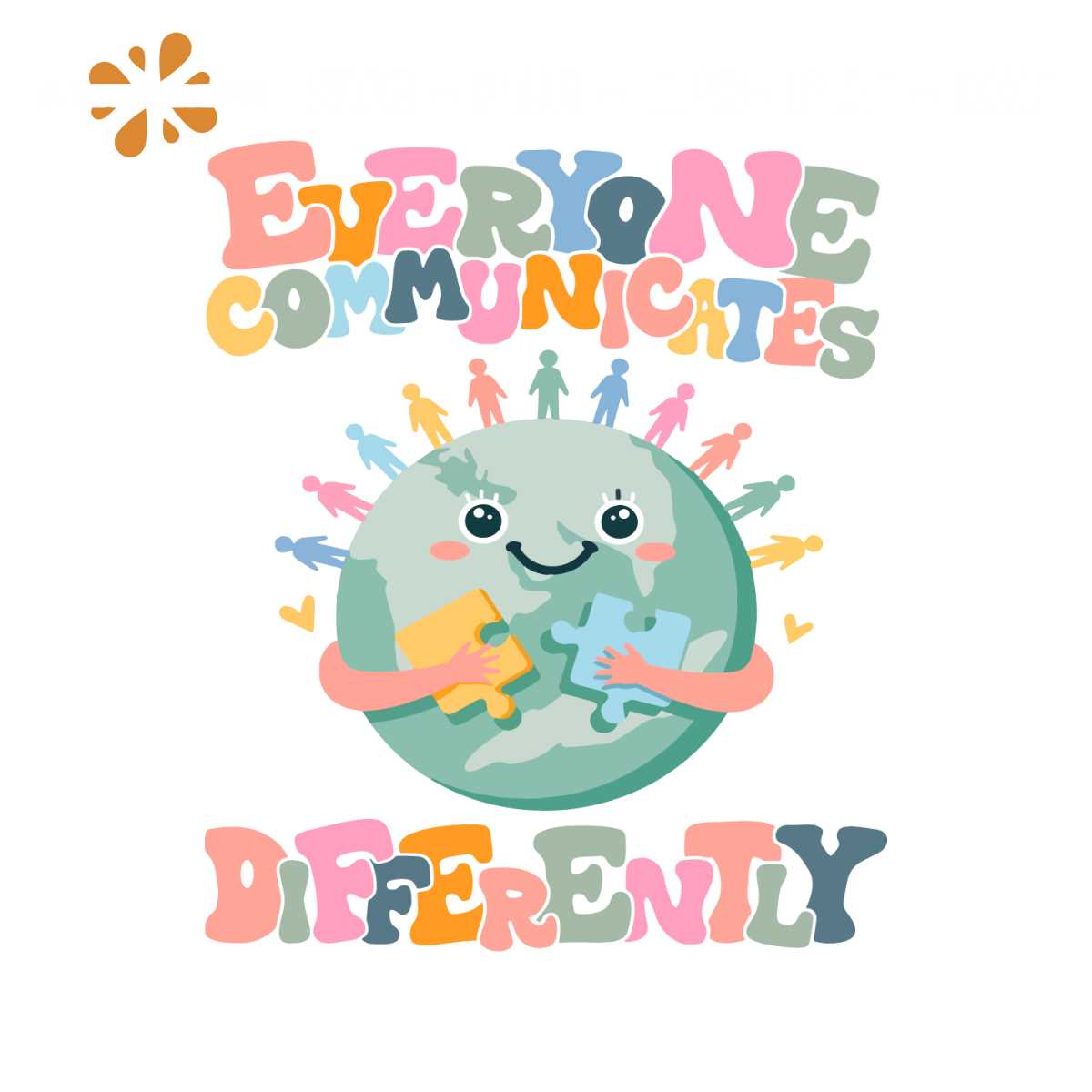 Everyone Communicates Differently SVG Cutting Digital File | Inspire Uplift