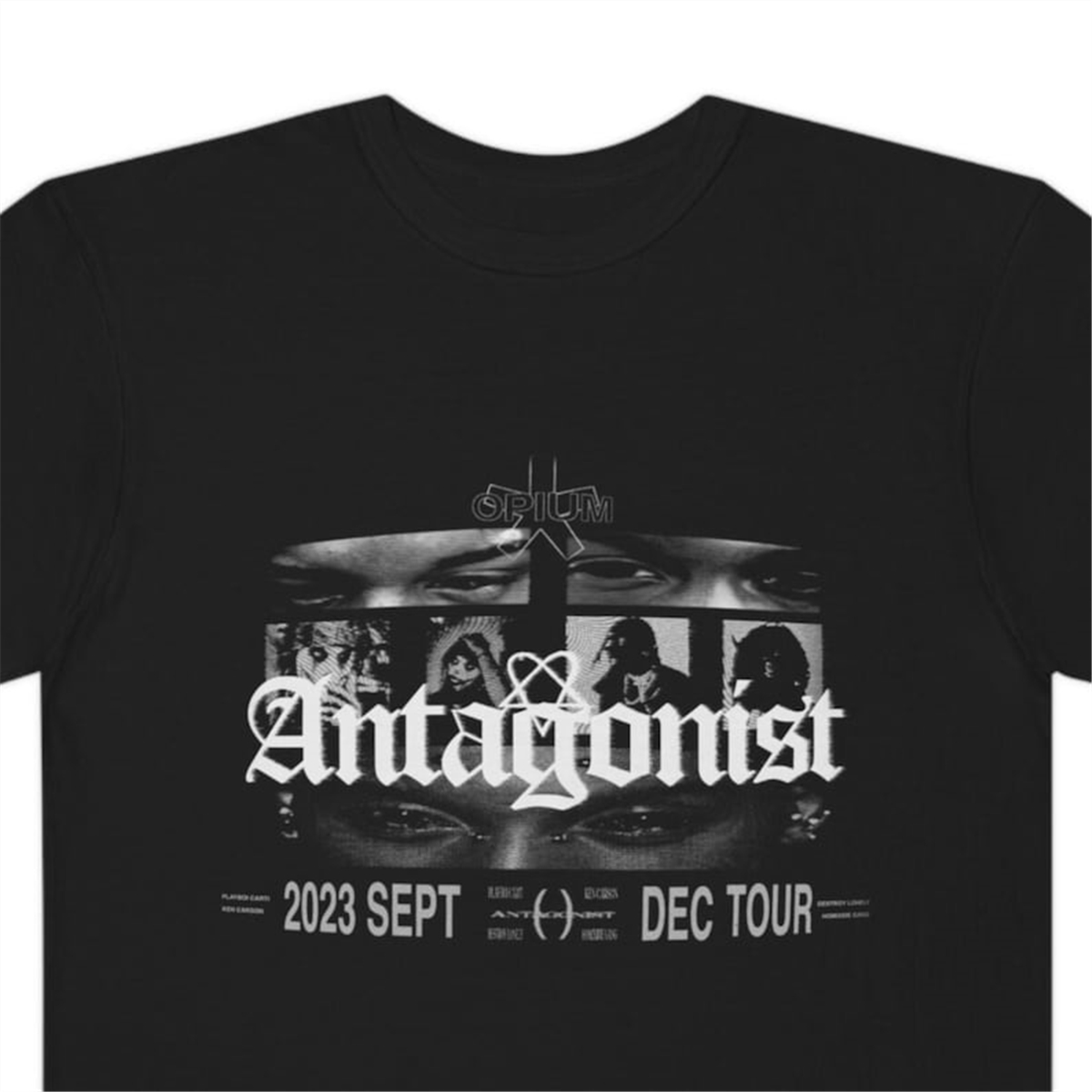 OPIUM ANTAGONIST TOUR T Shirt - Antagonist Opium, Playboi Ca - Inspire ...
