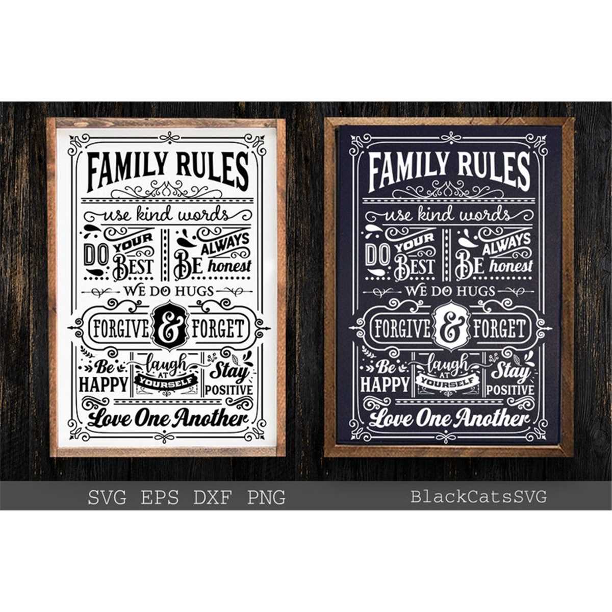 Family Rules SVG, House rules poster svg, Welcome to our hou | Inspire ...
