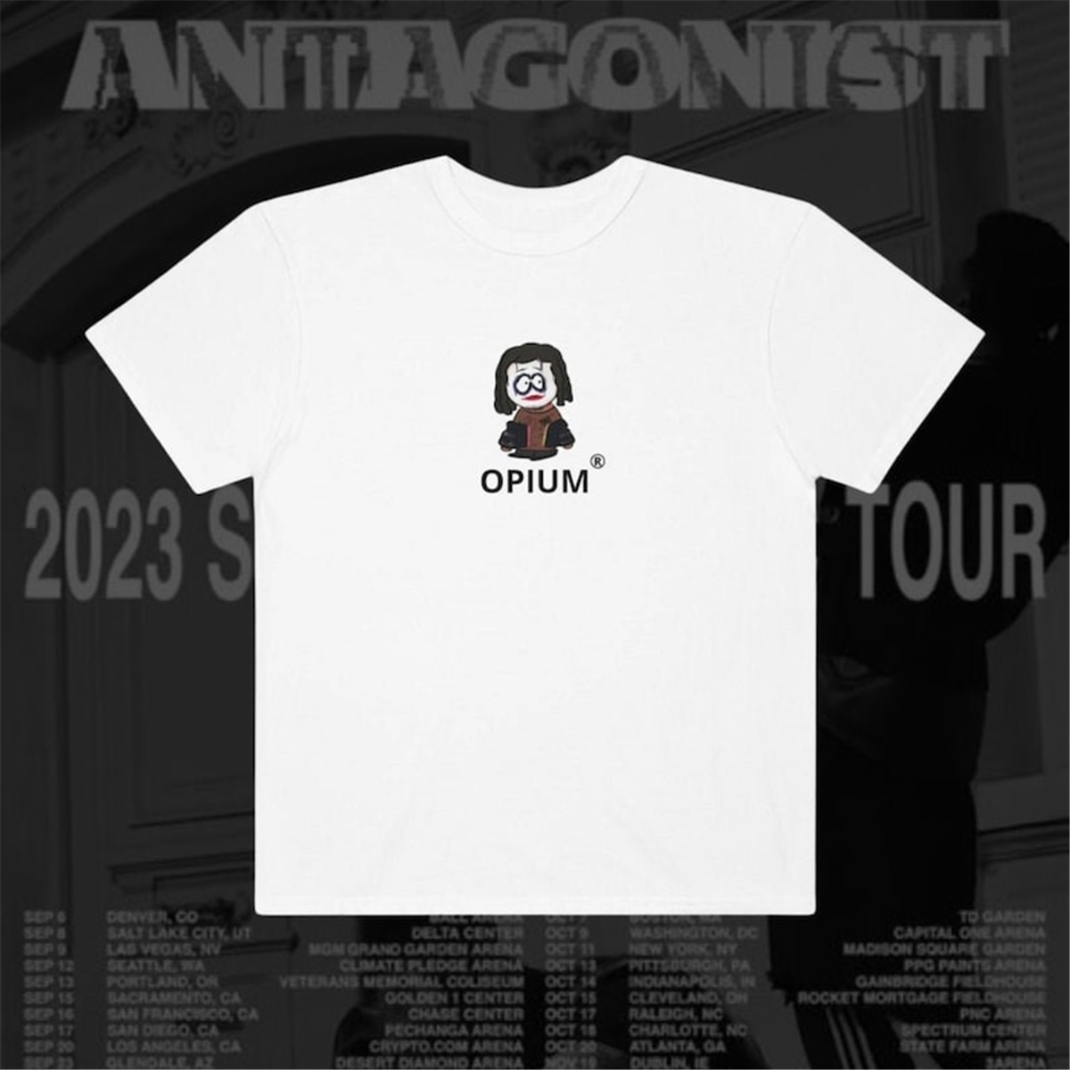 Opium Playboi Carti T-shirt, Antagonist Tour Cartoon T-shirt | Inspire ...
