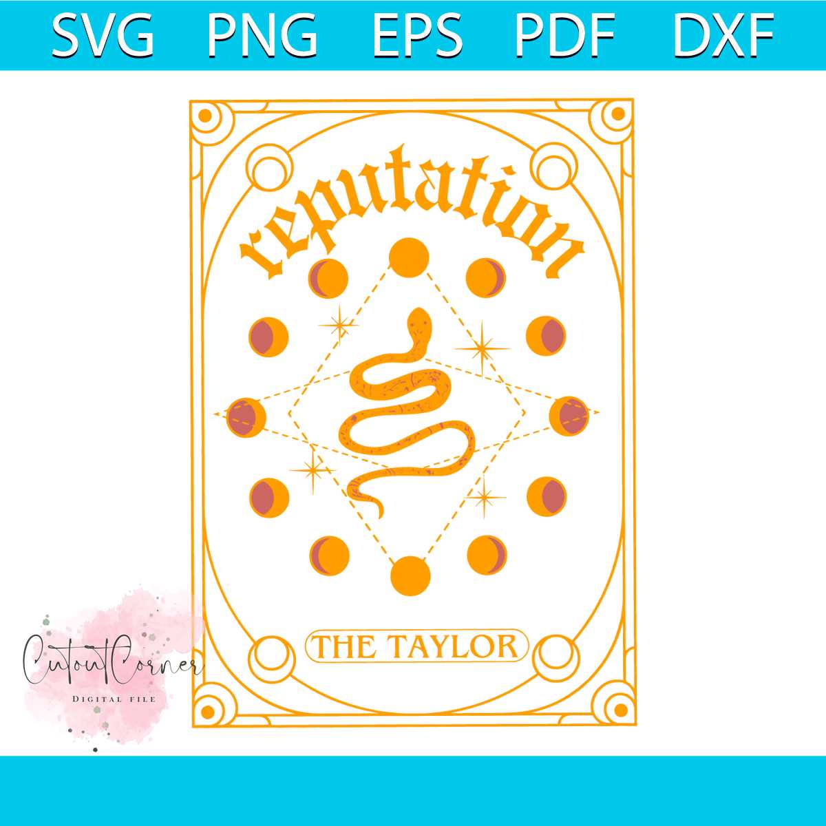 Reputation Snake In My Rep Era SVG Taylor Album SVG File | Inspire Uplift