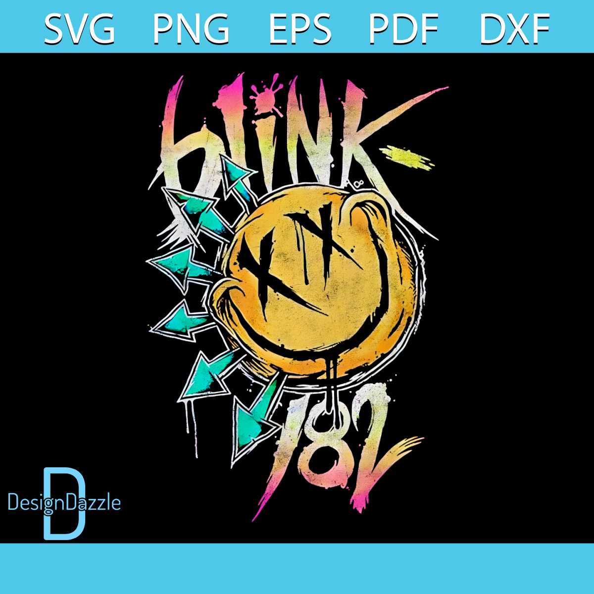 Blink 182 Smiley Face PNG Pop Punk Band PNG Download | Inspire Uplift
