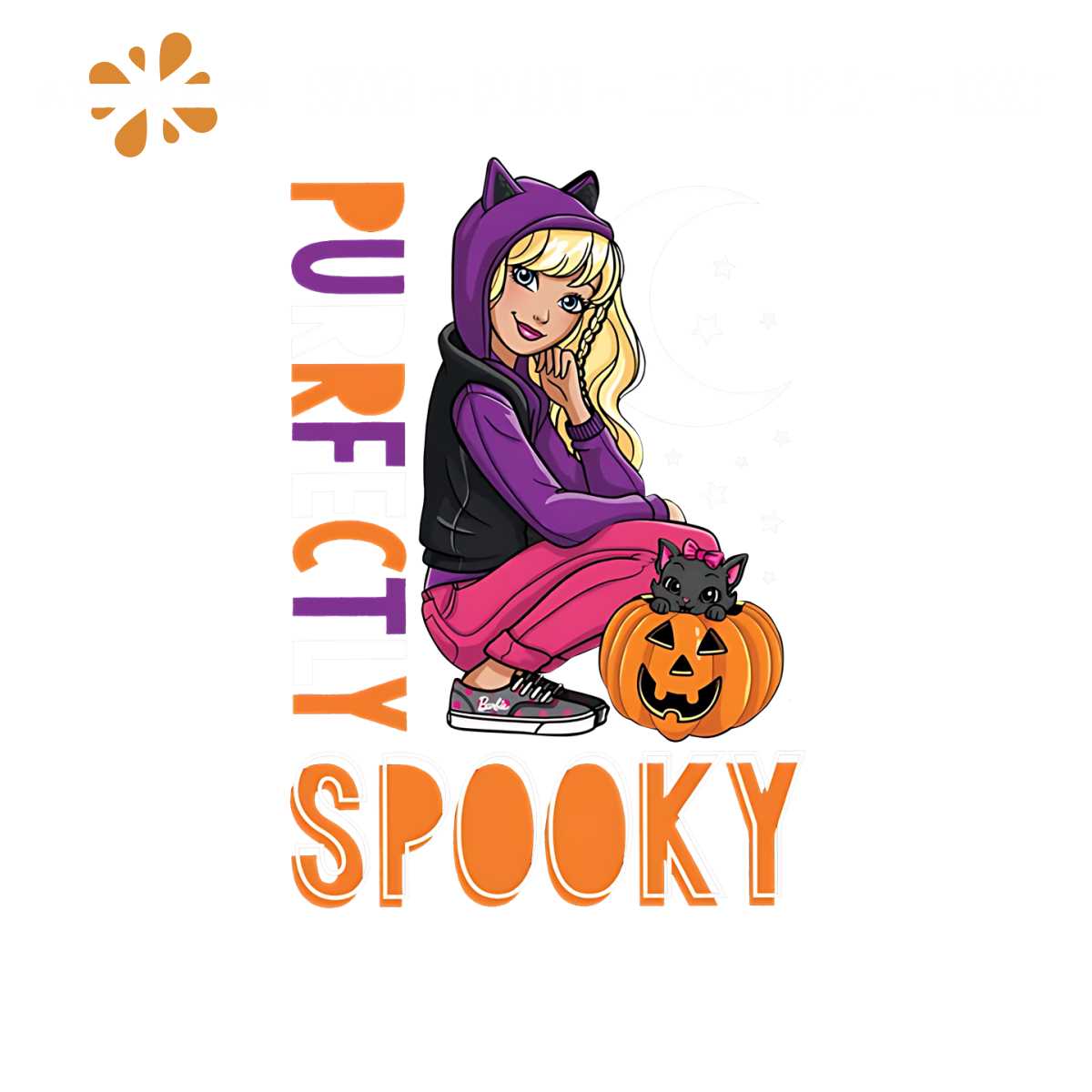 Barbie Purrfectly Spooky SVG Barbie Halloween PNG Download | Inspire Uplift