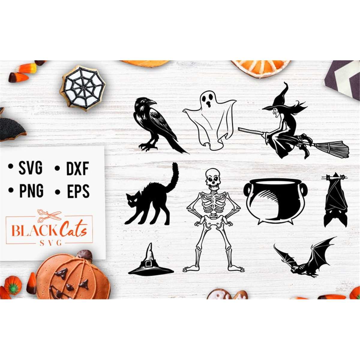 Halloween cliparts set svg, Halloween svg, Happy Halloween s | Inspire ...