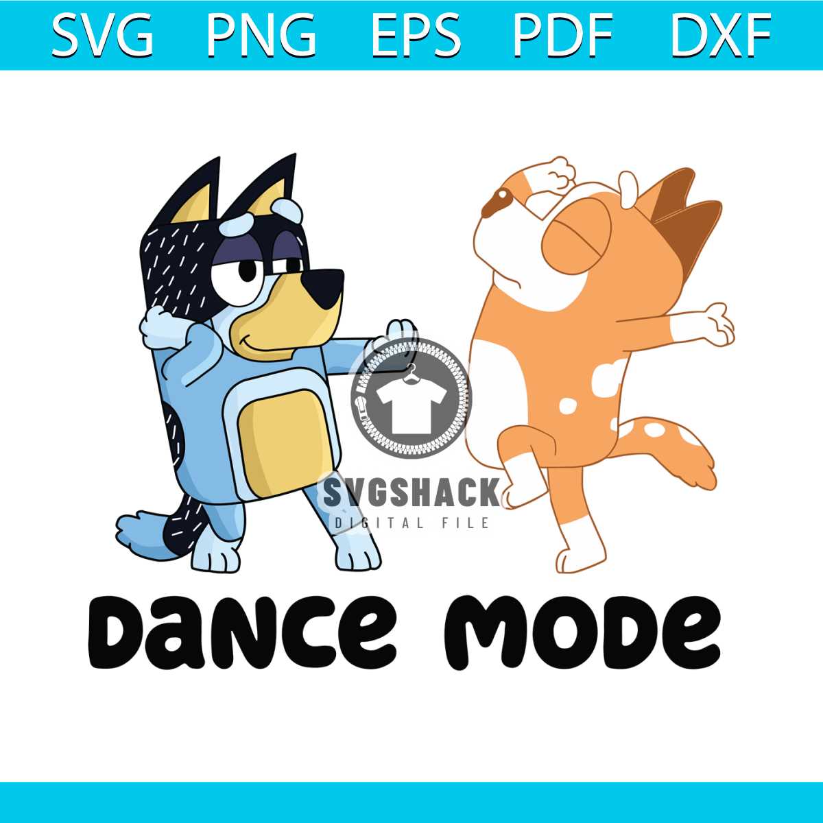 Bluey Dance Mode SVG Bluey Family SVG Graphic Design File | Inspire Uplift